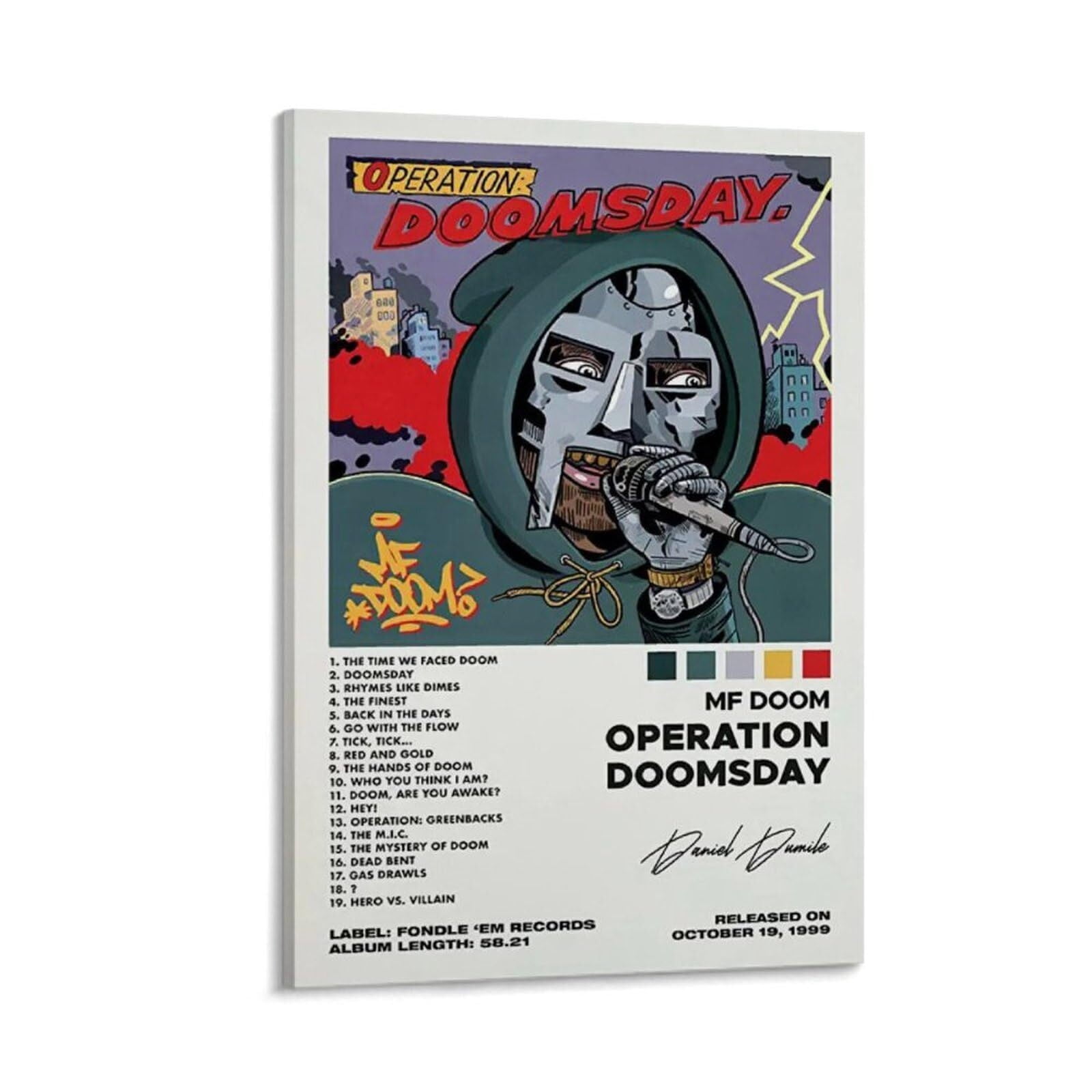 Mf Doom (6) Canvas Poster Wall Art Decor Print Picture Paintings for ...