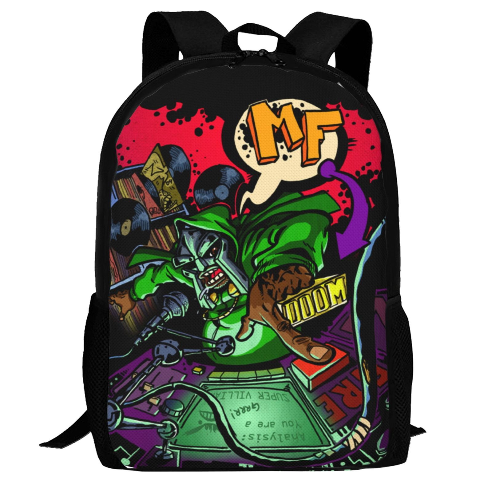 Mf Doom Backpack,3d Print Laptop Backpack Lightweight Casual Daypack ...