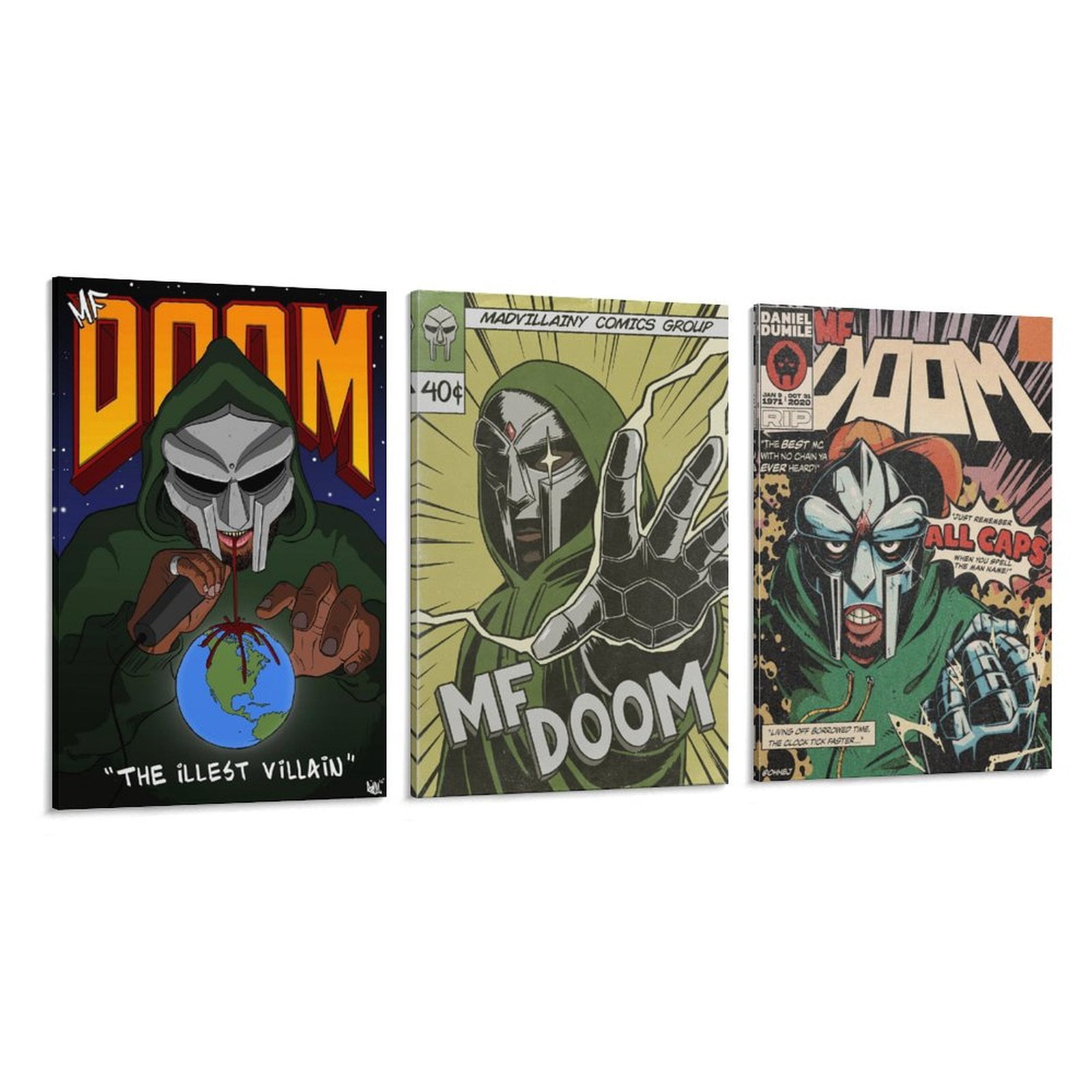 Mf Doom The Illest Villains Madvillainy Comics Group Music Album Cover ...