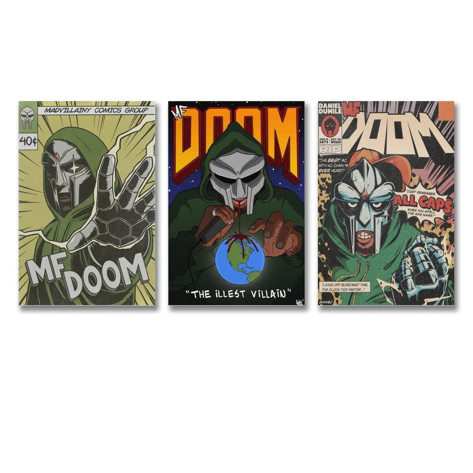 Mf Doom The Illest Villains Madvillainy Comics Group Music Album Cover ...