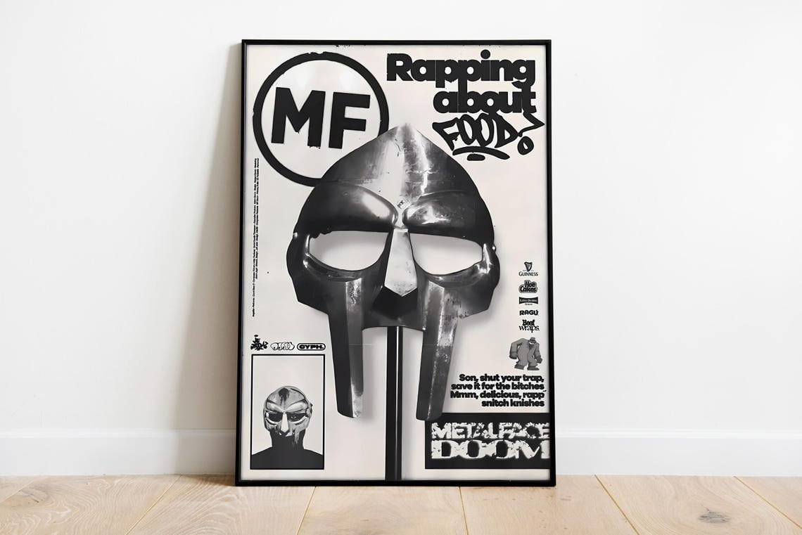 Mf Doom Print: Album Cover Art, Music Room Decor #660, Unframed Canvas ...