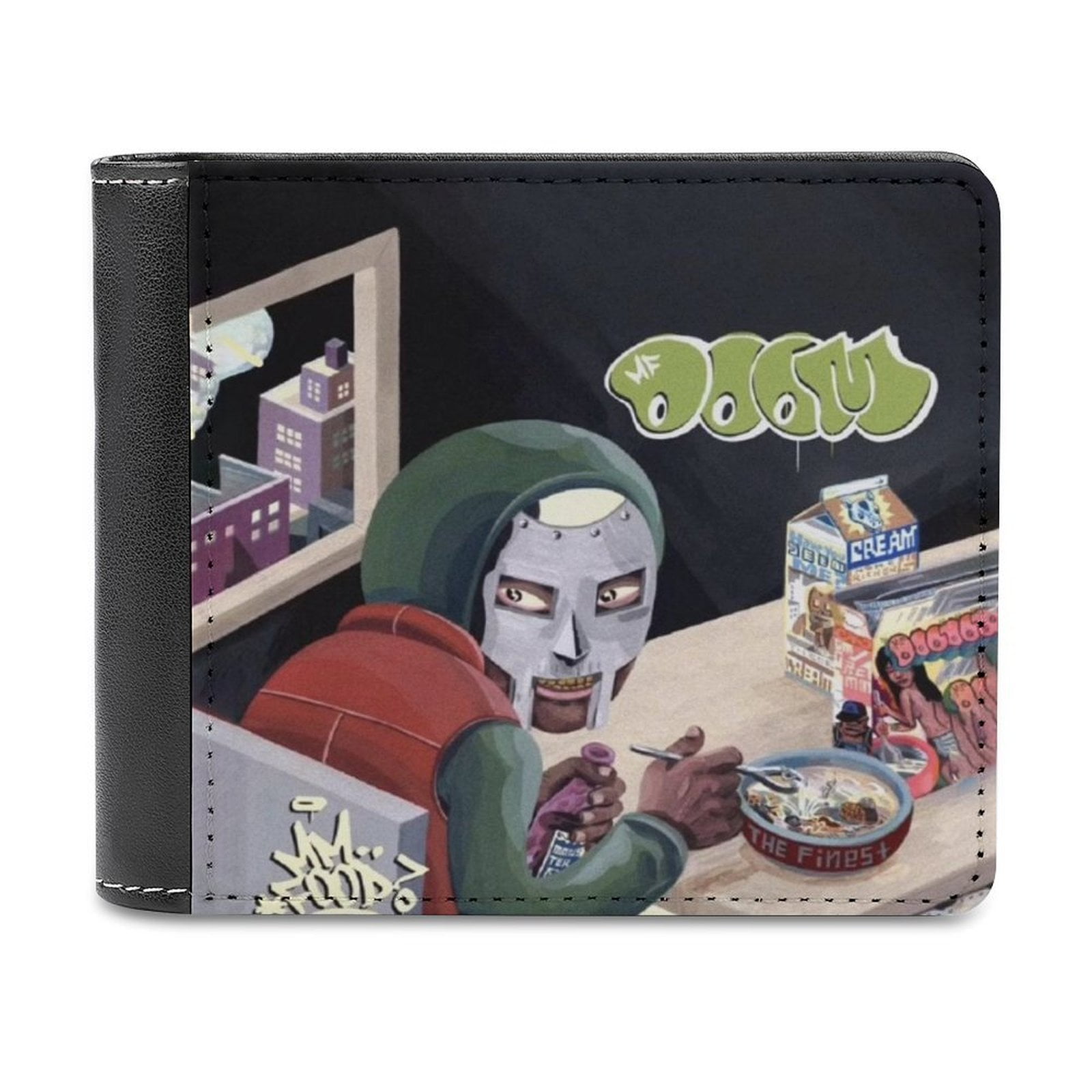 Mf Doom Wallet for Men Leather Purse Clutch Card Holders Travel Wallet ...
