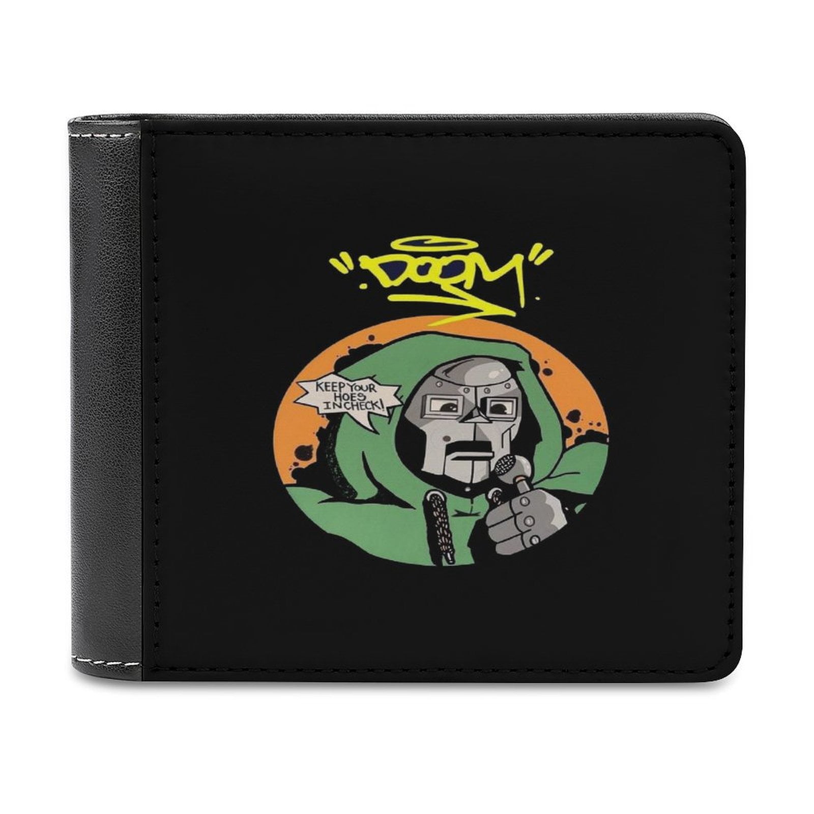 Mf Doom Wallet for Men Leather Purse Clutch Card Holders Travel Wallet ...
