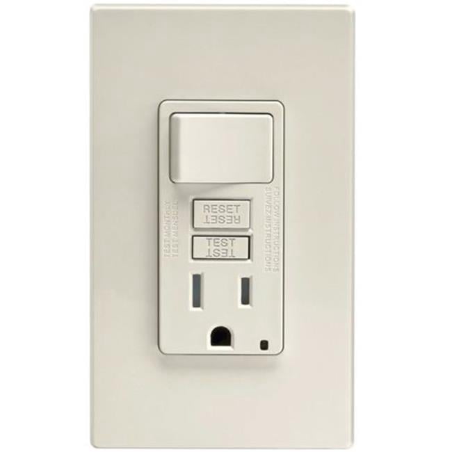 Mfg C26-GFSW1-00T Self-Test Tamper Resistant GFCI Switch & Outlet ...