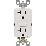 Mfg R02-GFNT2-0KW Self-Test GFCI Outlet, White - 20 A & 125 V - Walmart.com