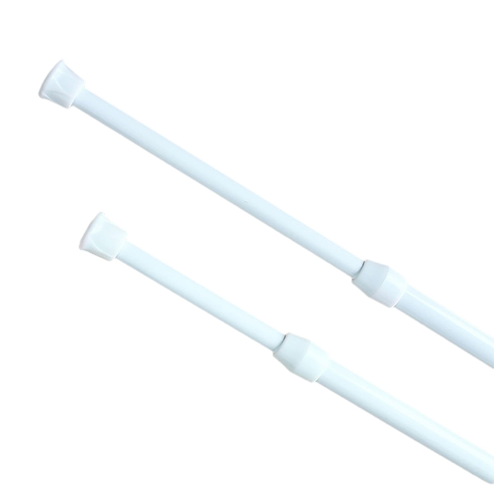 Mfigree 1 Pcs Tension Rod 24 to 43 Inch White Rod Small Curtain Rods ...