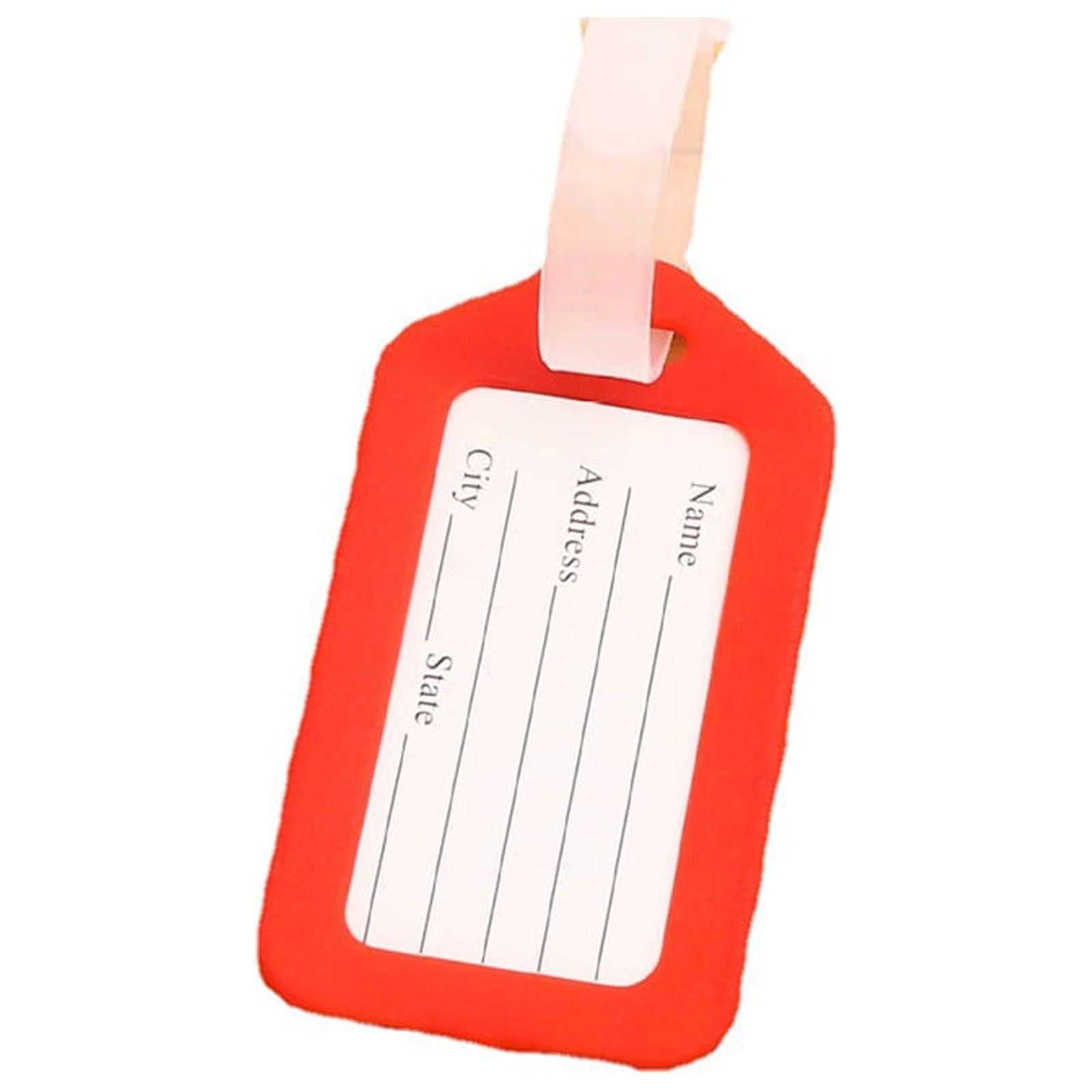 Mfigree 10 PCS Bag Card PP Plastic Waterproof ID Label Multi-color ...