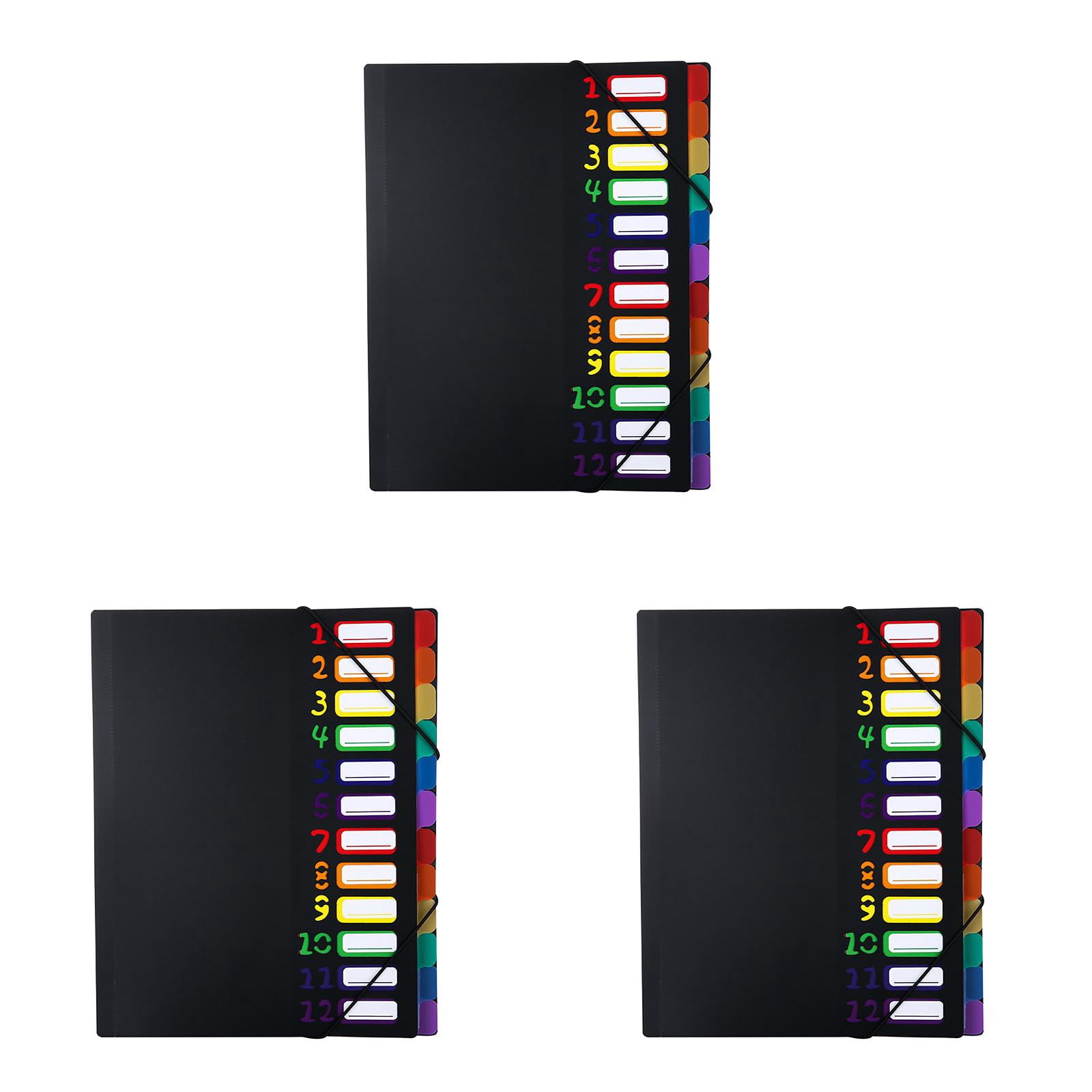 Mfigree 12 Pockets Expanding File Folder With Labels, File Organizer ...