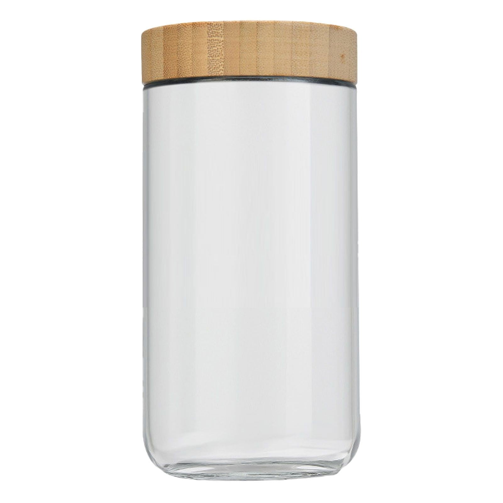 Mfigree 2-Pack Glass Food Storage Jars with Airtight Lids, 3-Size ...