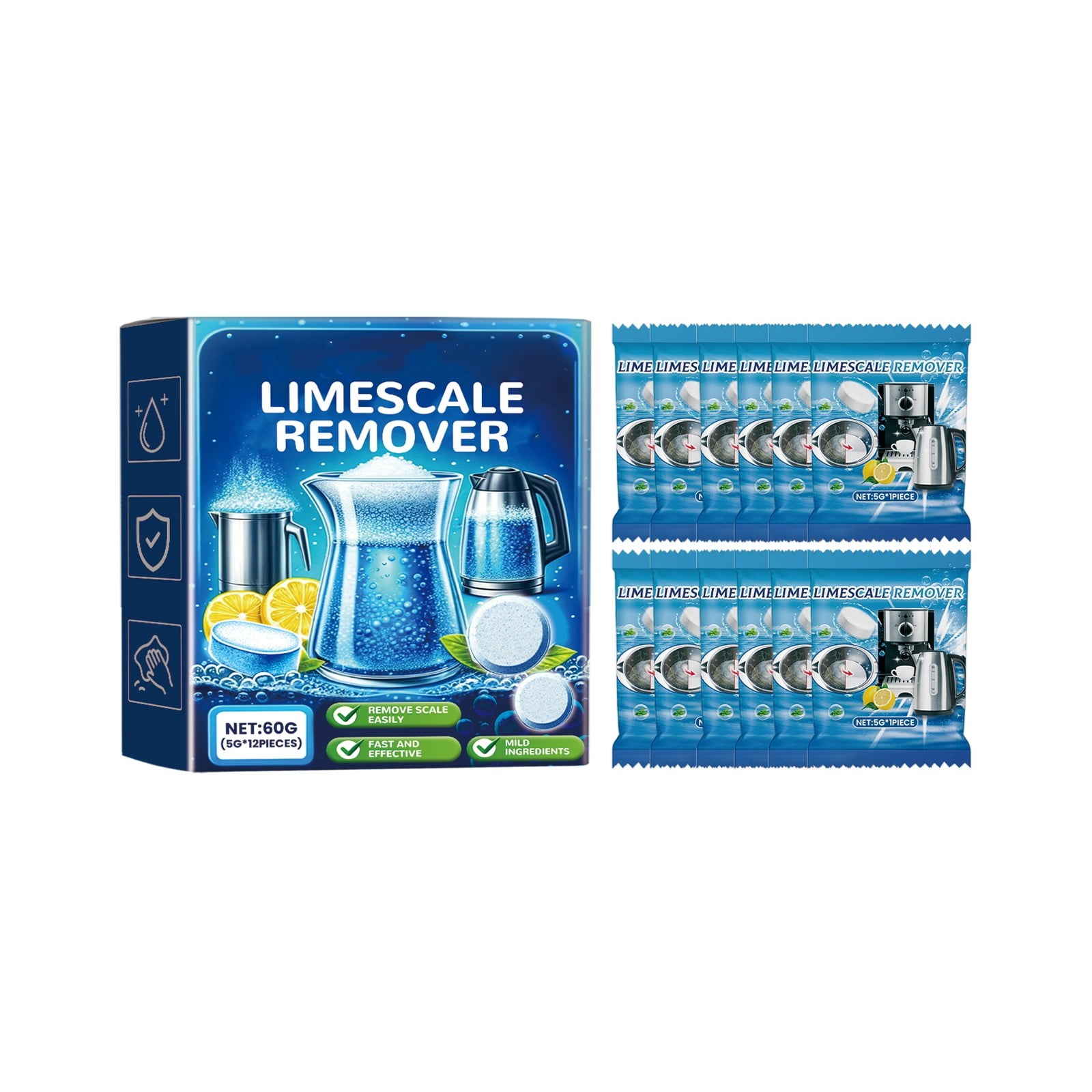 Mfigree 2025 Limescale Removal Efficient Water Bottle Cleaning Tablets ...