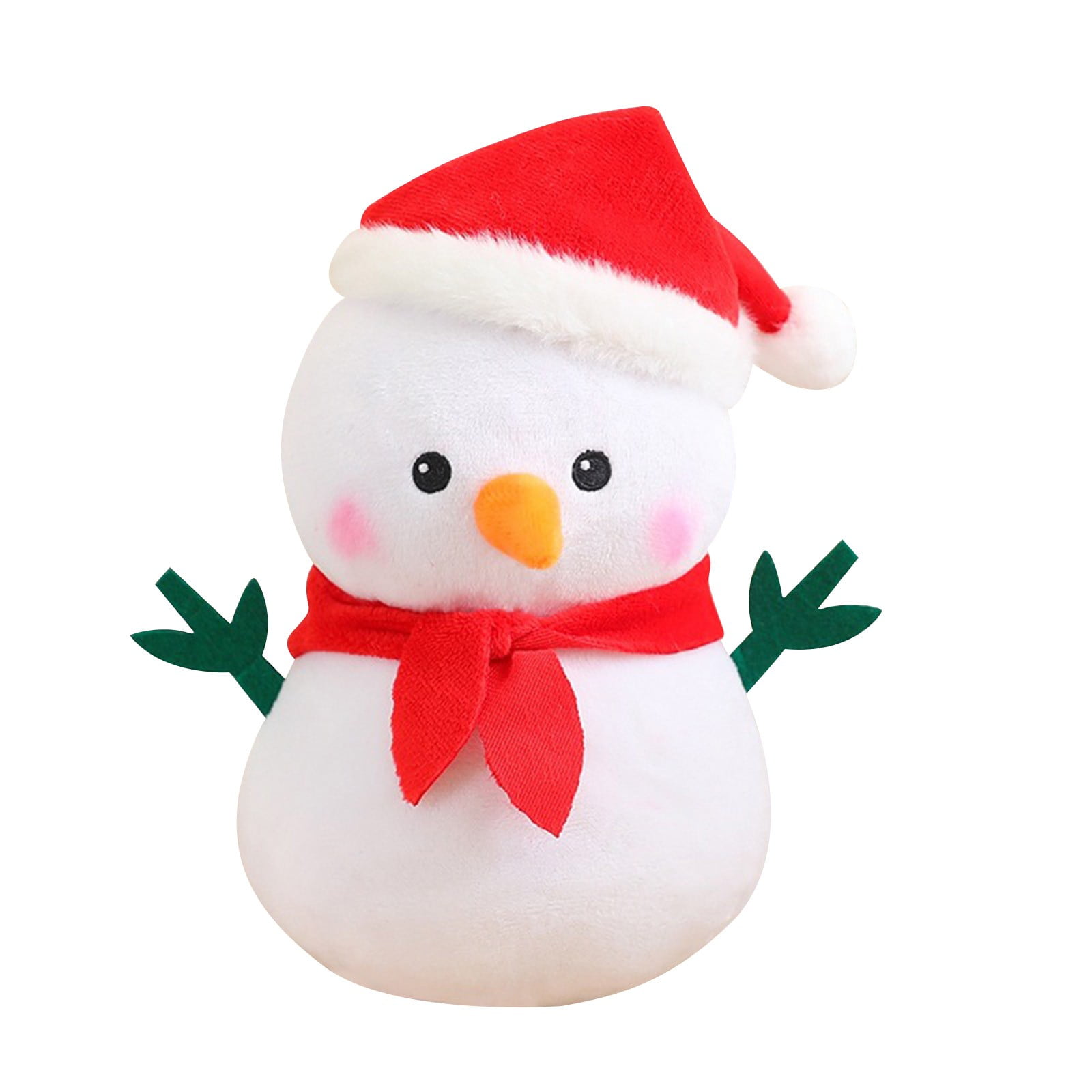 Mfigree 2025 New Cute Plush Snowman Stuffed Animal with Hat and Scarf ...