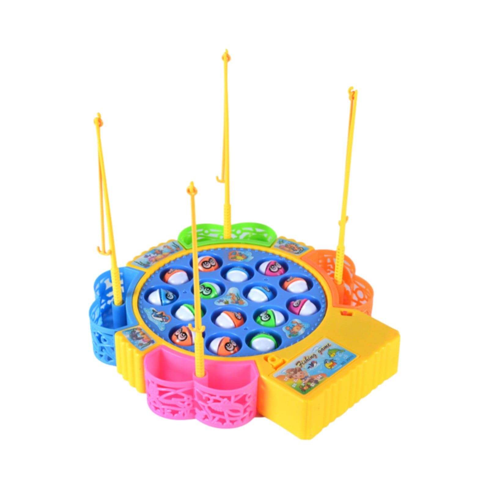 Mfigree 2025 New Fishing Game Toys Pole and Rod Fish Board Rotating ...