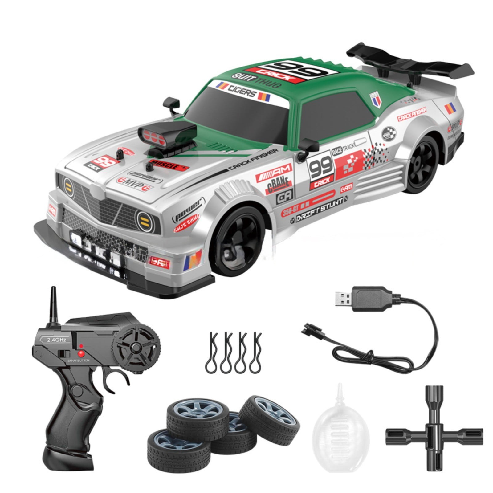 Mfigree 2025 New RC Drift Car 2.4 1:16 Scale 4WD High Speed Remote Cars ...