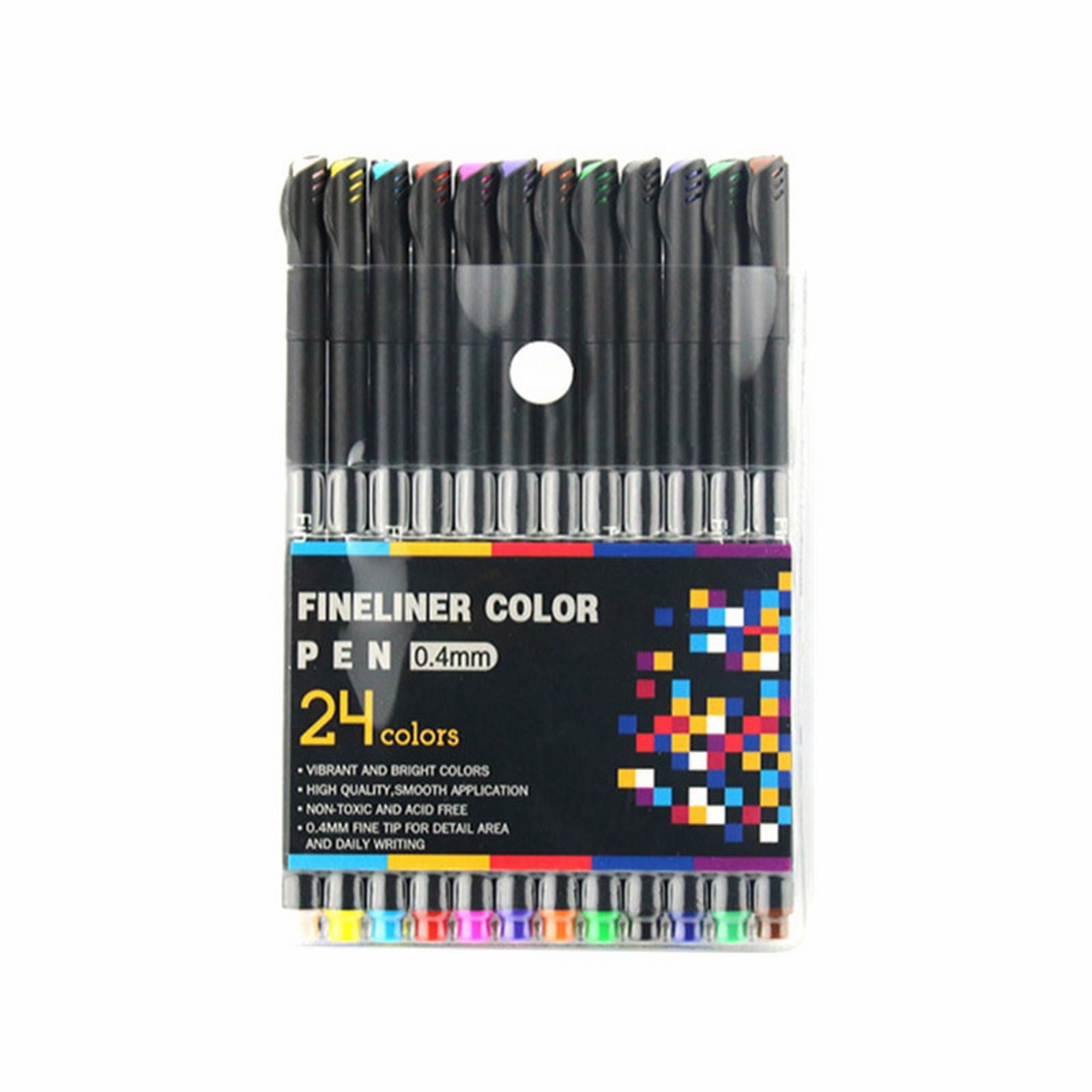 Mfigree 24 Watercolor Markers with Flexible Brush Pens for Pros ...