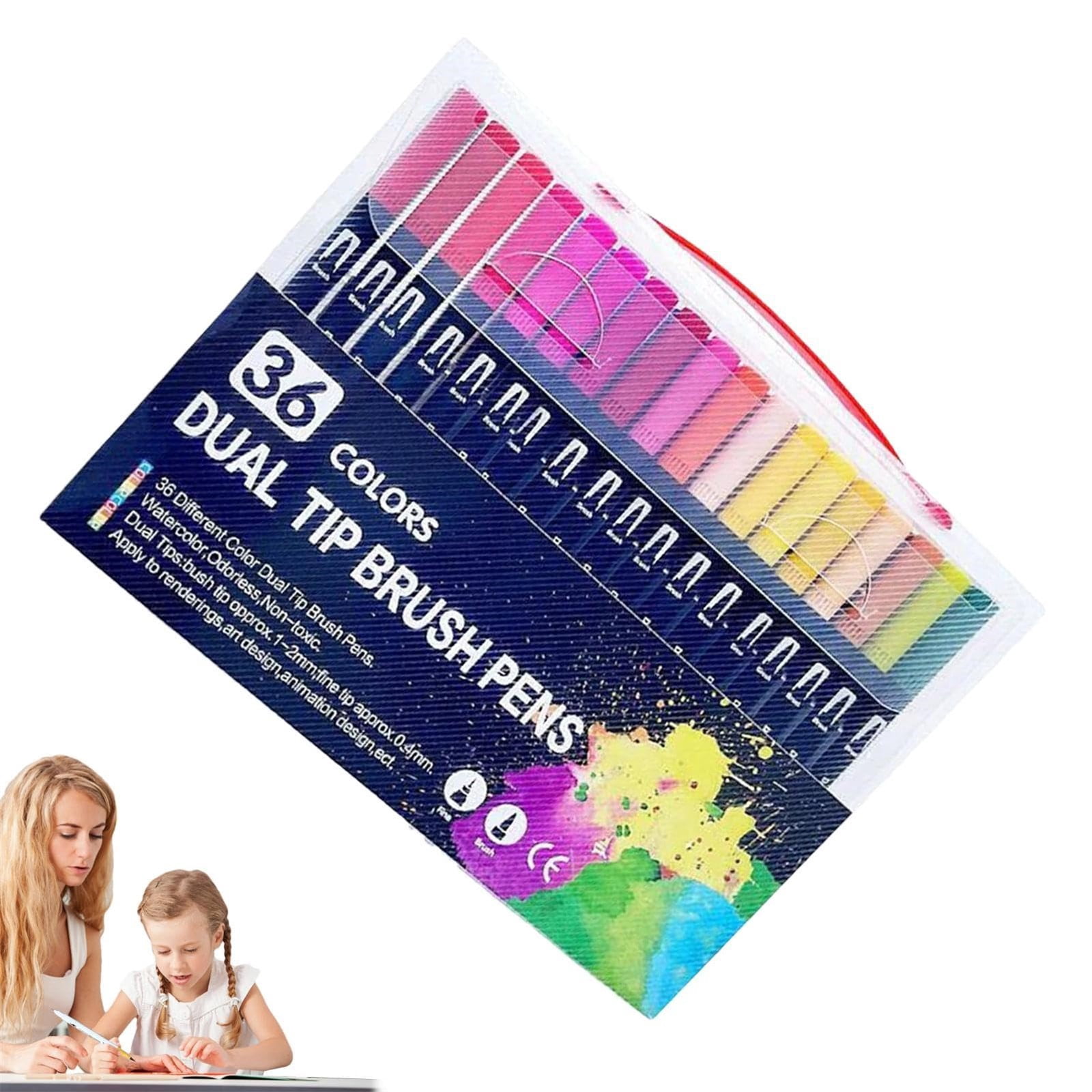 Mfigree 36 Tip Bens, Colouring Pens Brush Pens for Adult, Colouring ...