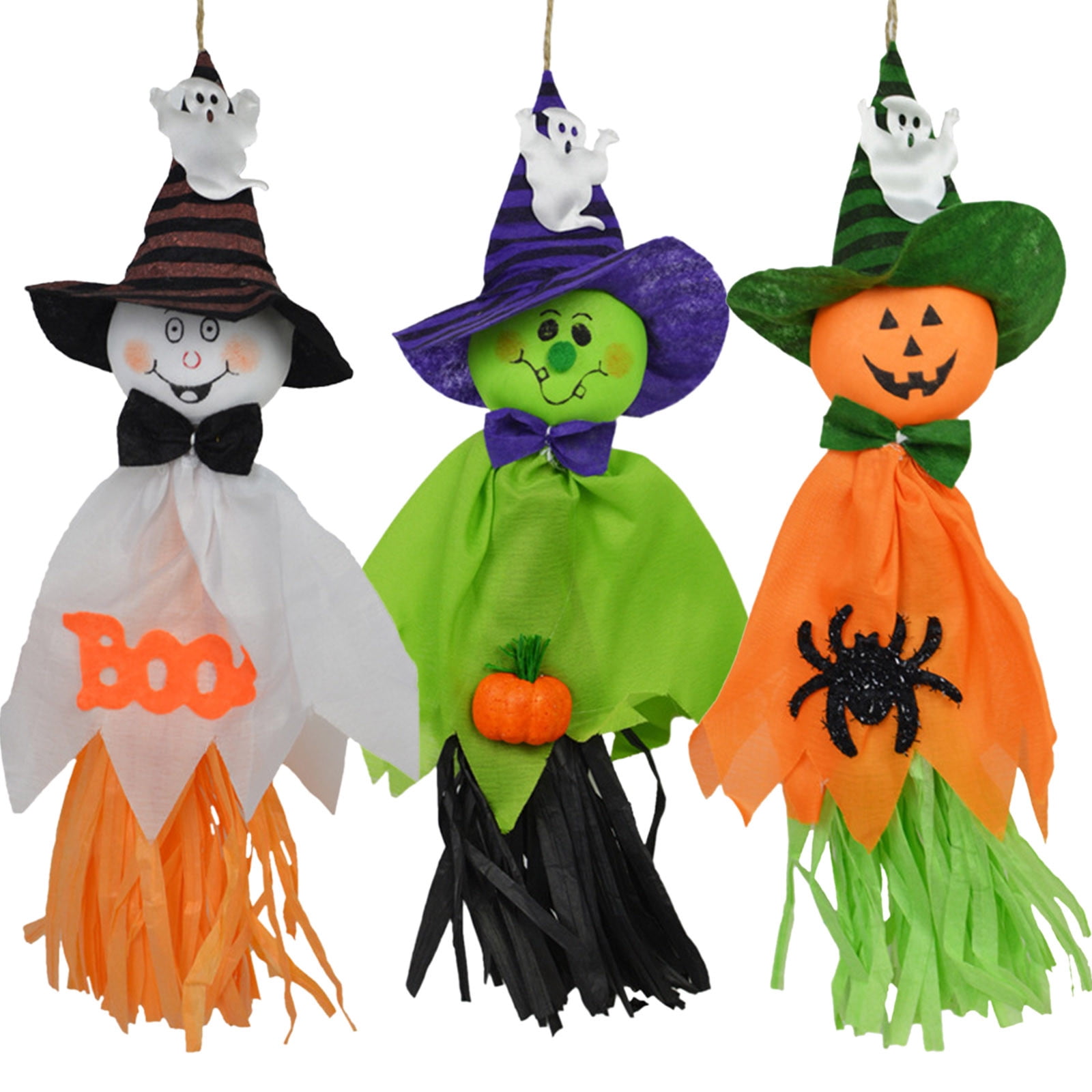 Mfigree 3PCS Halloween Home Garden Straw Ghost Pendant Decoration ...