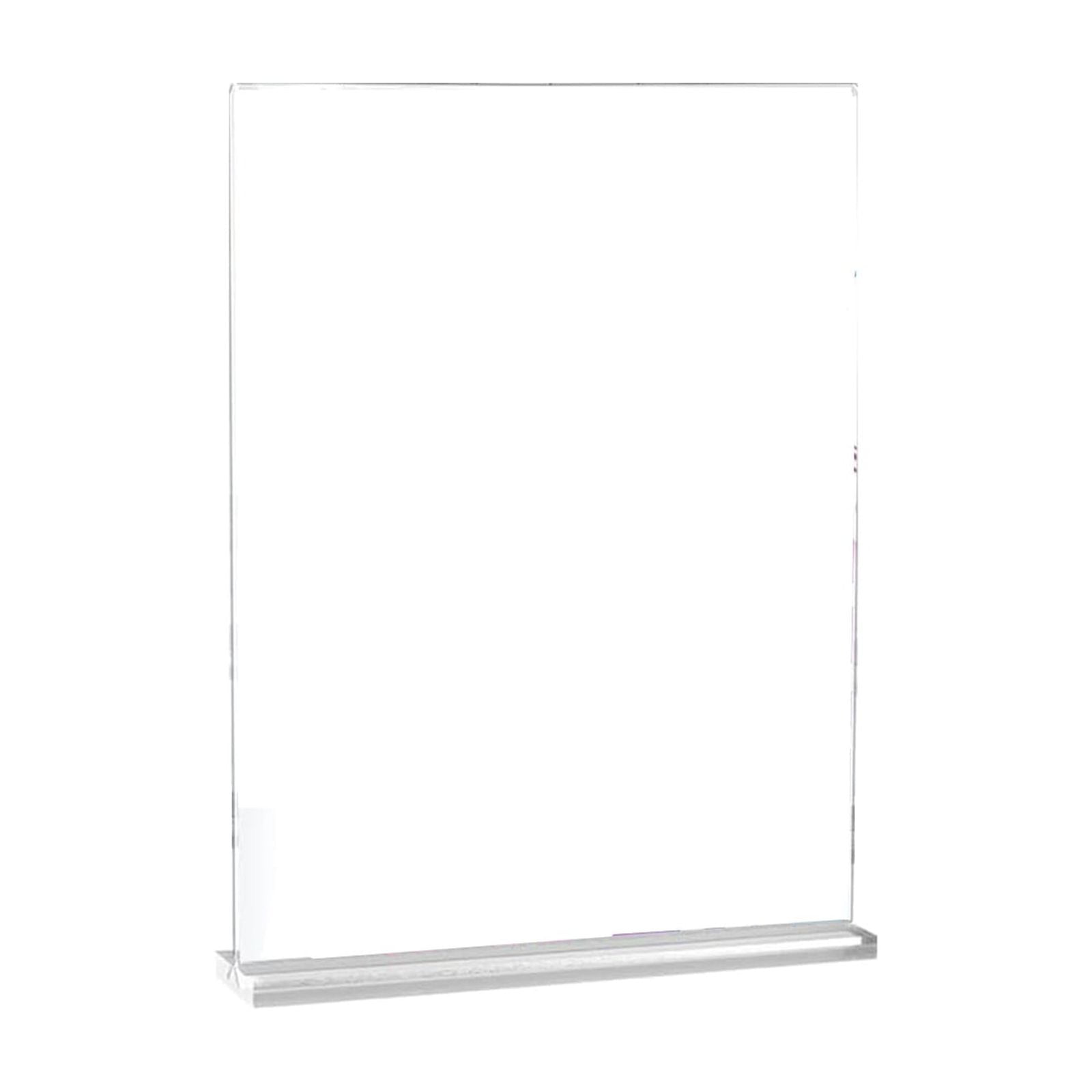 Mfigree Acrylic Sign Holder 8.5 X 11 Vertical T Shape Clear Plastic ...