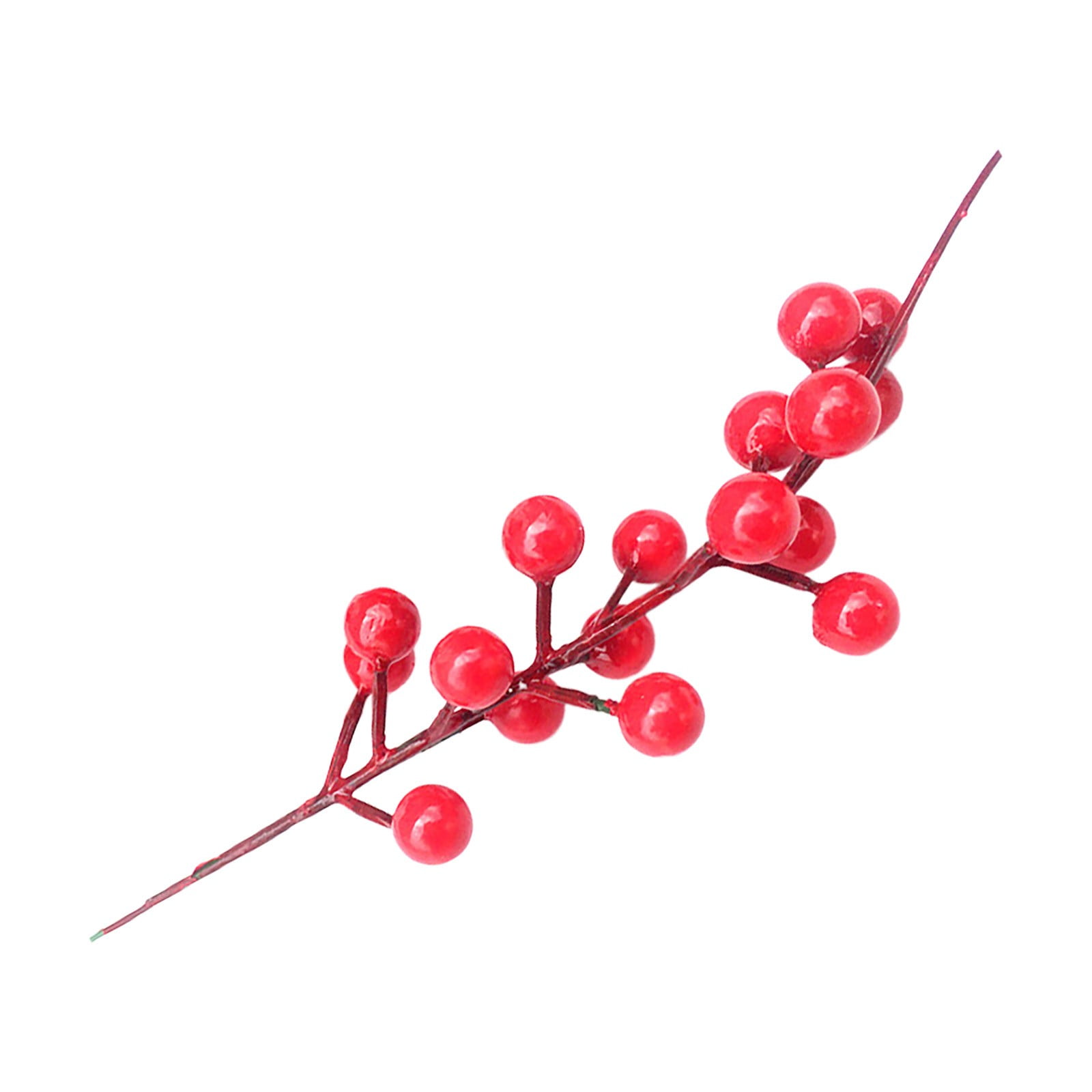 Mfigree Artificial Red Berry Stems - Christmas Holly Berry Branches for ...