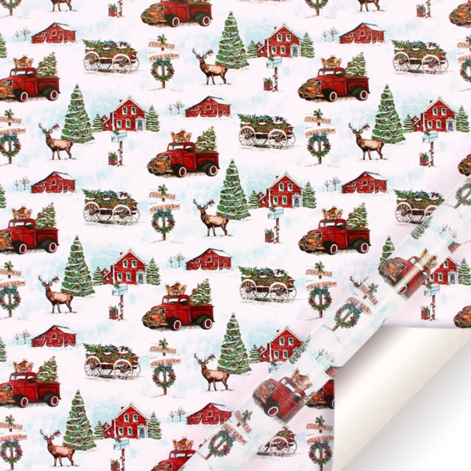 Mfigree Beautiful Gift Wrapping Paper Red and White Paper 6Pcs 70cm X ...