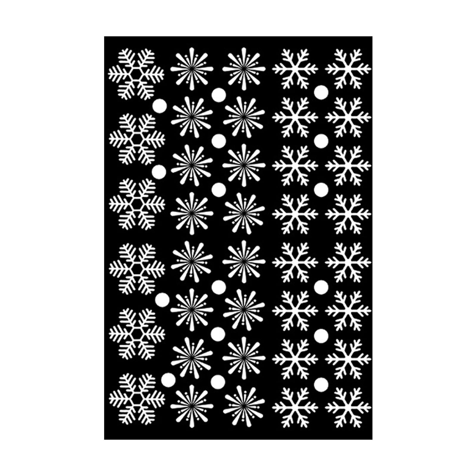 Mfigree Christmas Stickers Electrostatic Snowflake Stickers Can Window ...