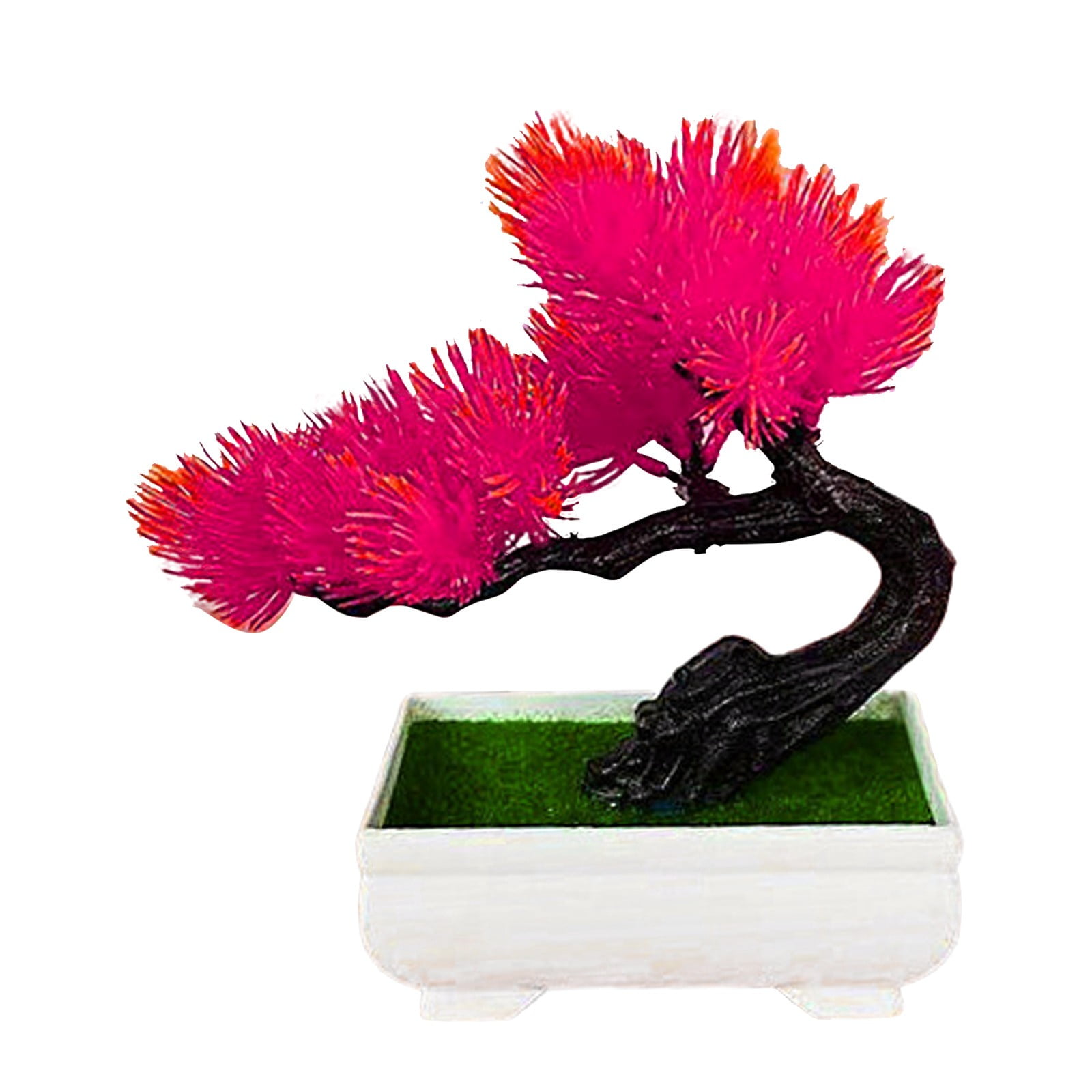 Mfigree Classic Artificial Bonsai Tree In Pot , Potted Plants Plastic ...