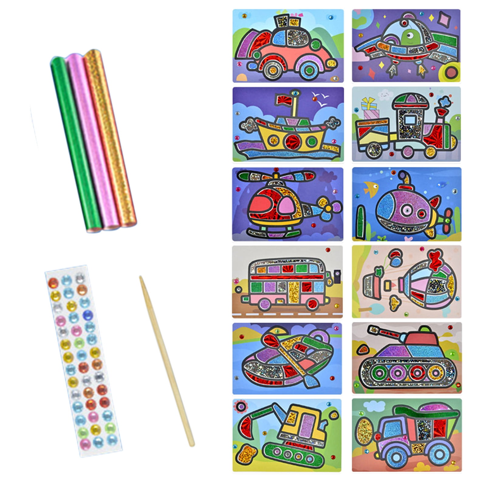 Mfigree Cute Creative DIY Cartoon Transfer Painting Crafts for Kids ...