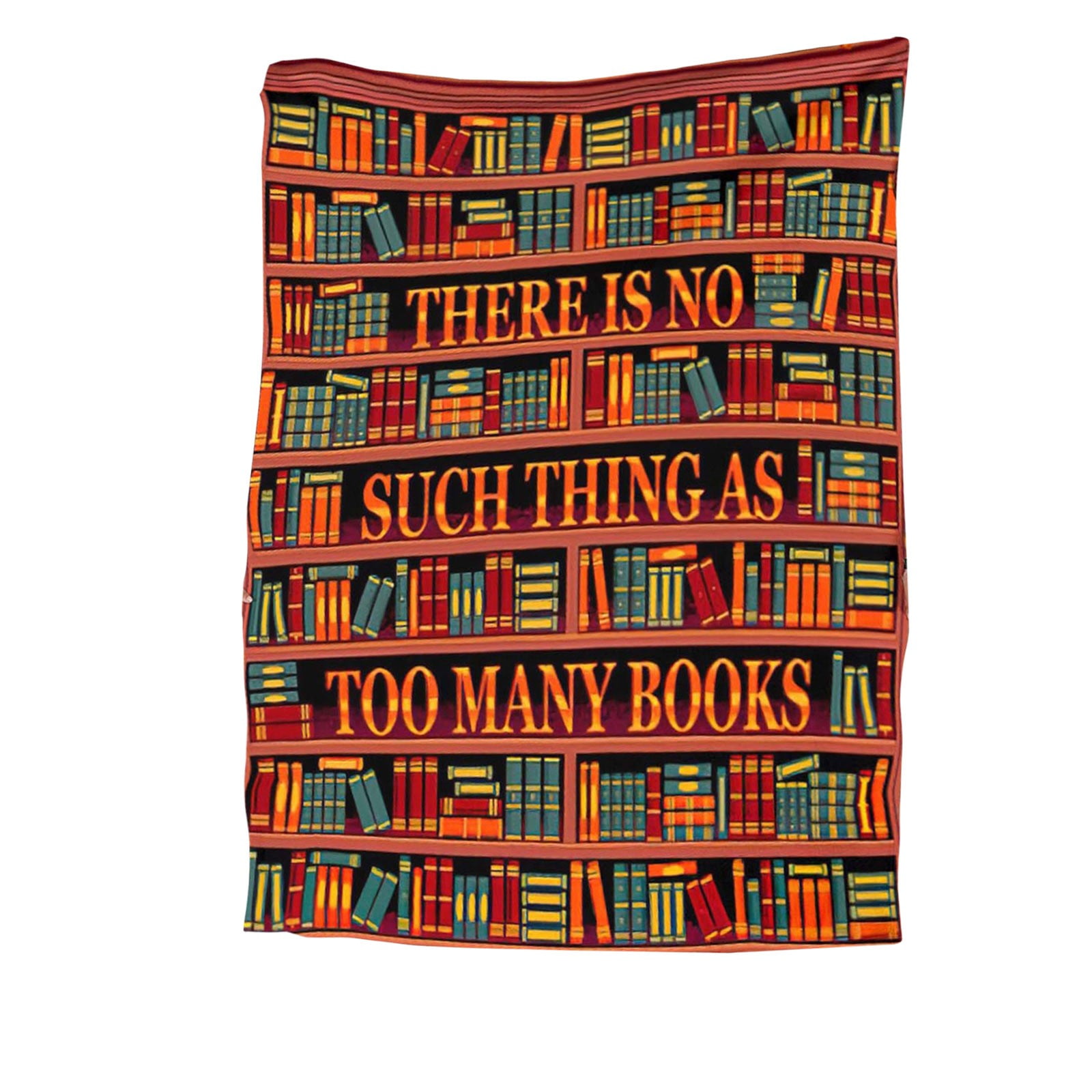 Mfigree Flannel Bookshelf Blanket Air Conditioning Blanket Thickening ...