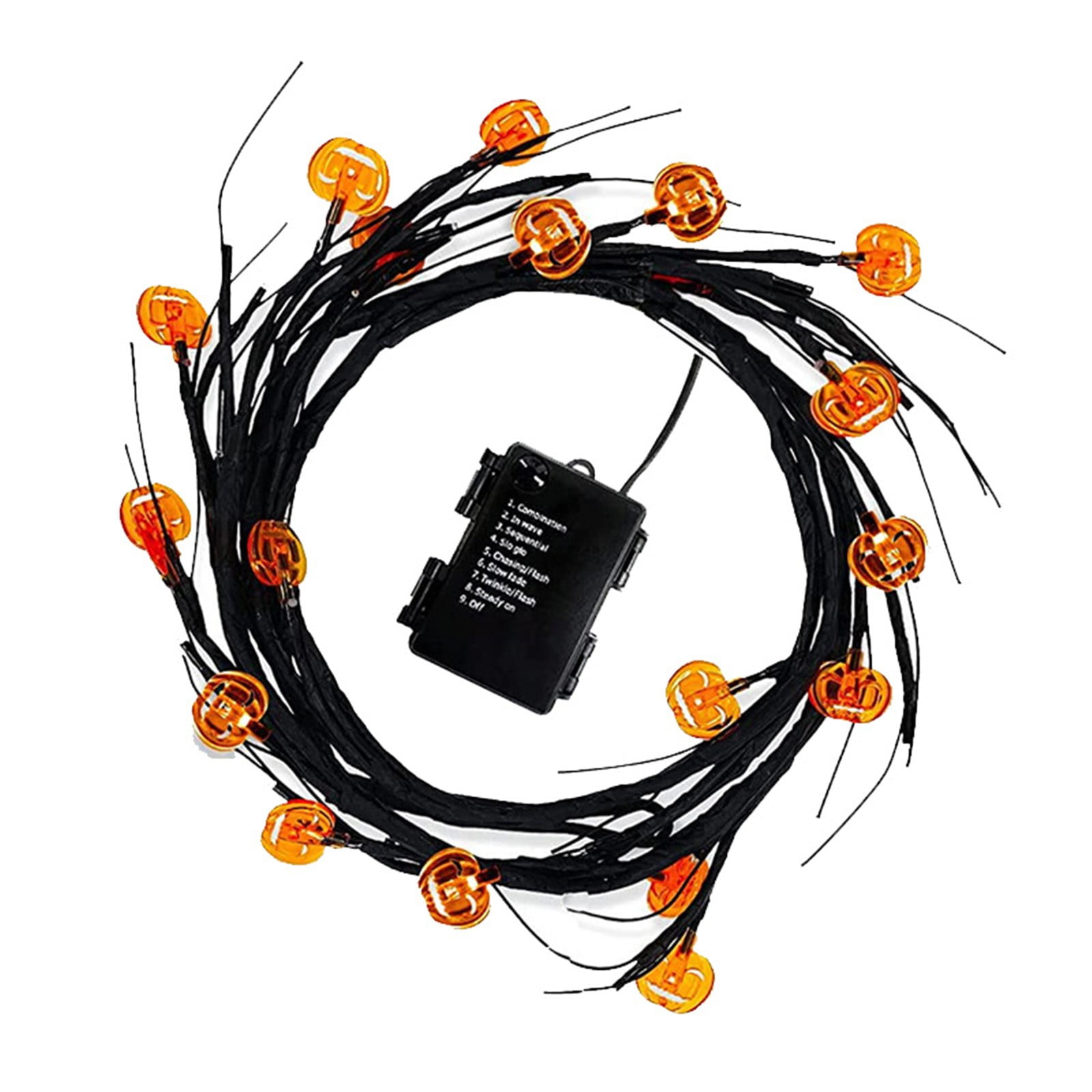 Mfigree LED Lights Halloween Vine Twig Decor Garland with Bat/ Lights ...
