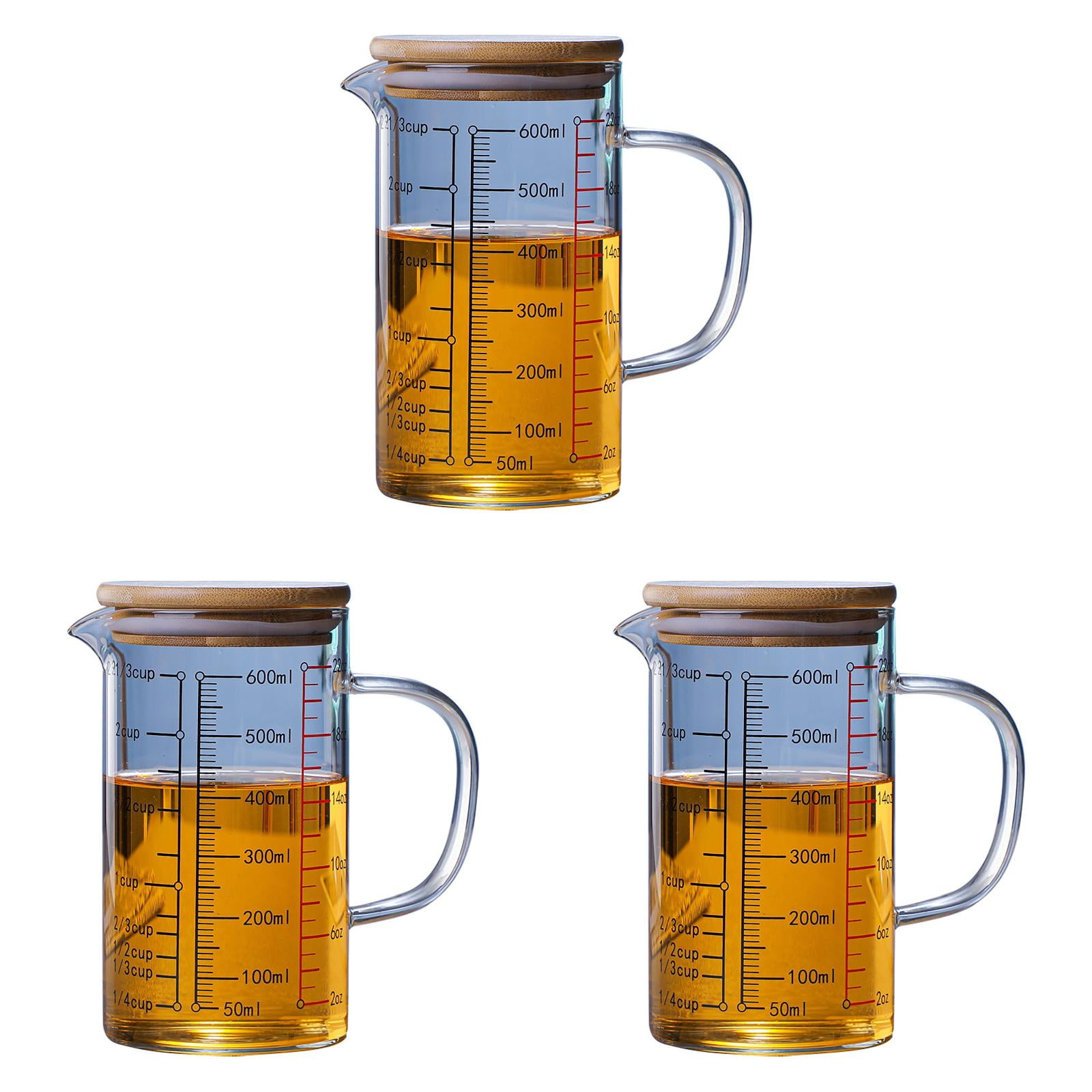 Mfigree Measuring Cup with Scale High Borosilicate Glass Measuring Cup ...