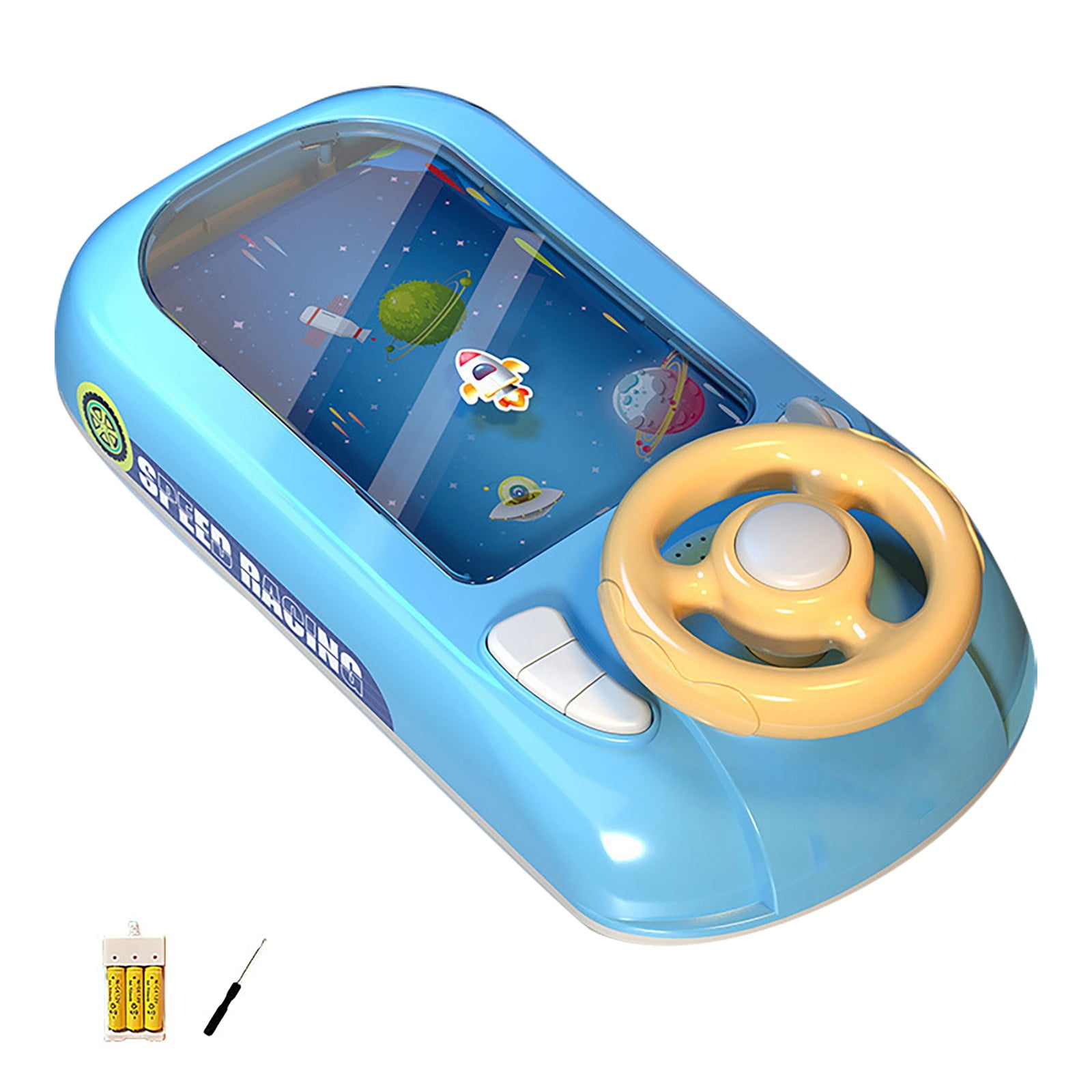 Mfigree Musical Steering Wheel Toys, Driving Racing Car Game with Sound ...