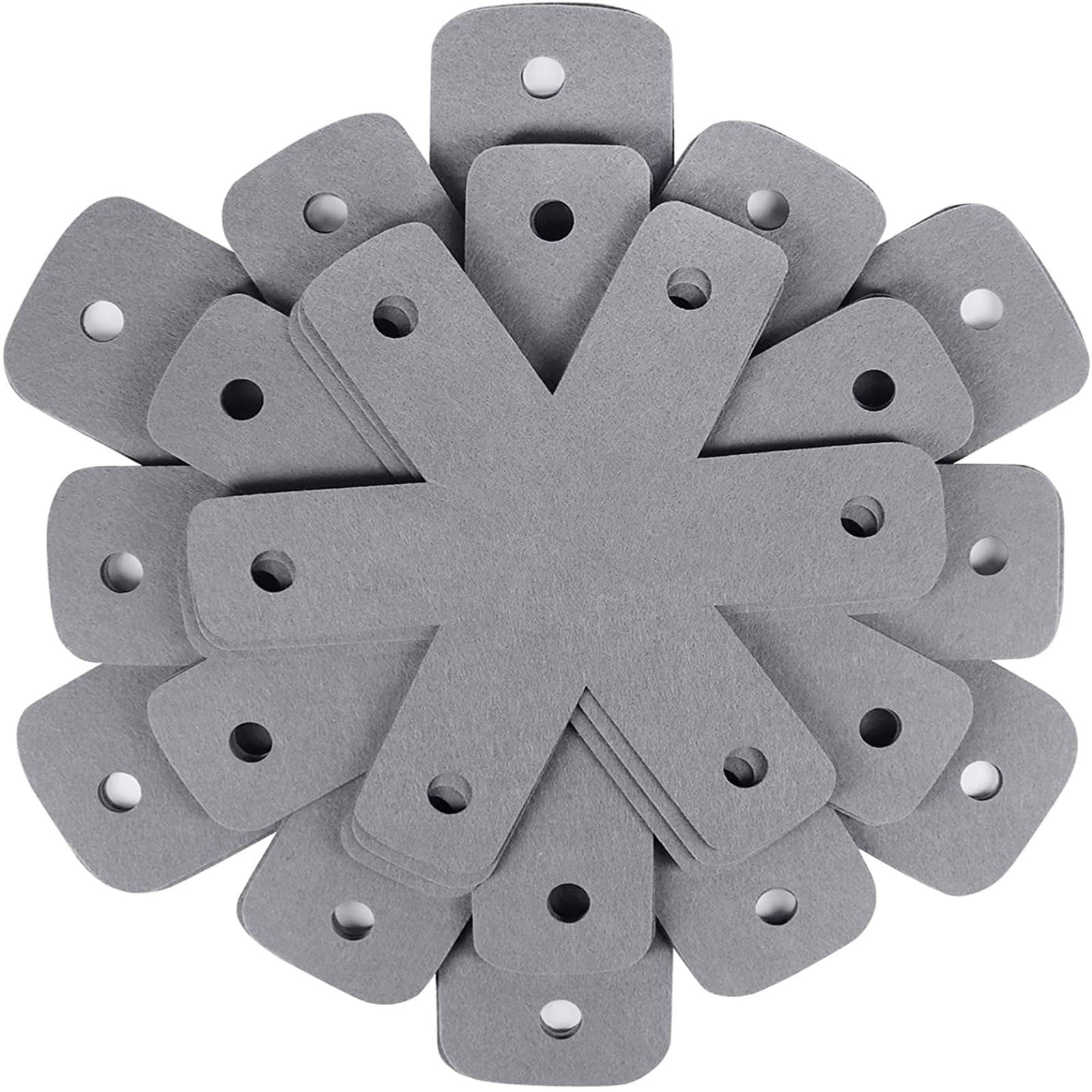 Mfigree Non-Slip Silicone Pan Protectors Set of 12 (4 Sizes), Grey Heat ...