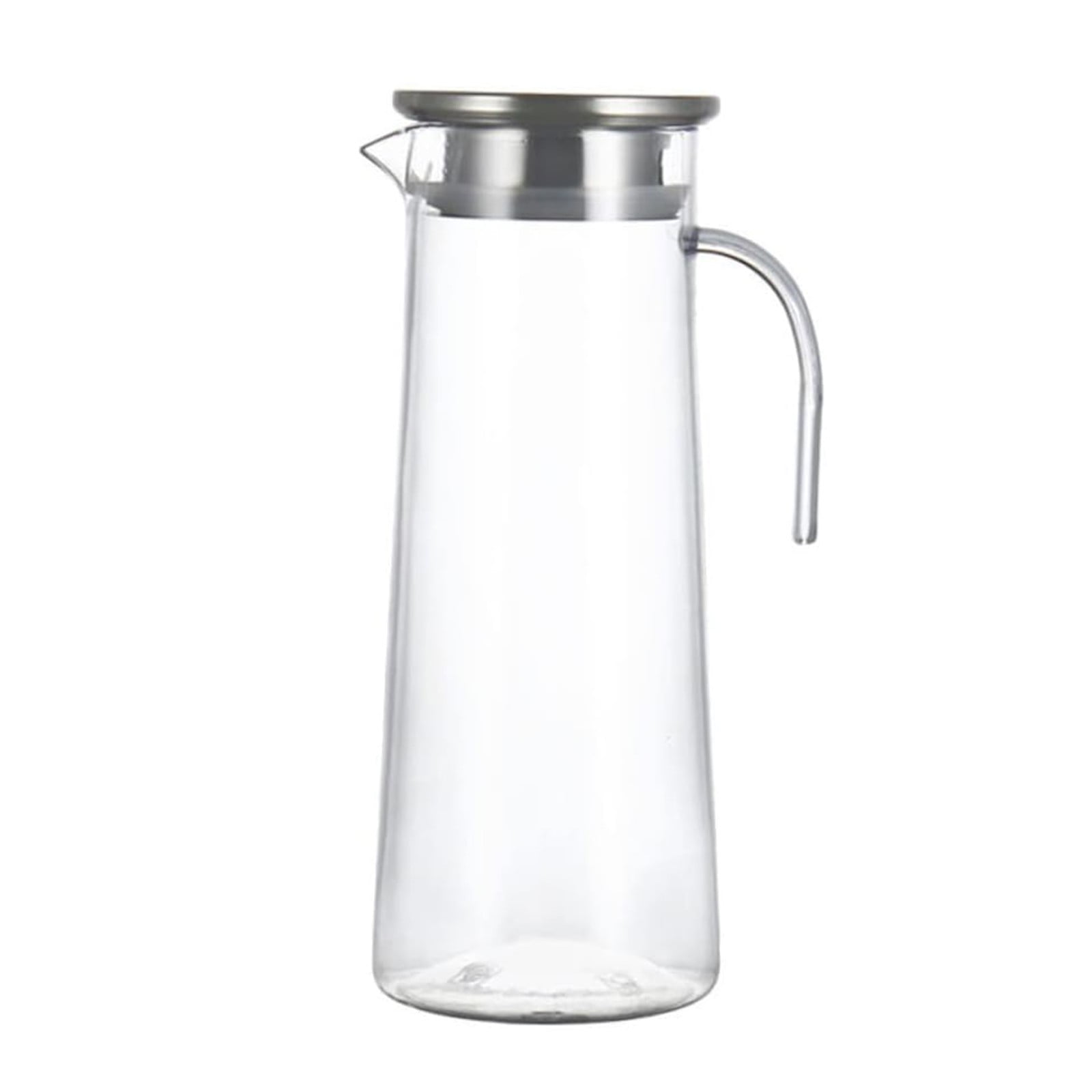 Mfigree Plastic Pitcher with Lid - Clear Plastic Pitcher for ...