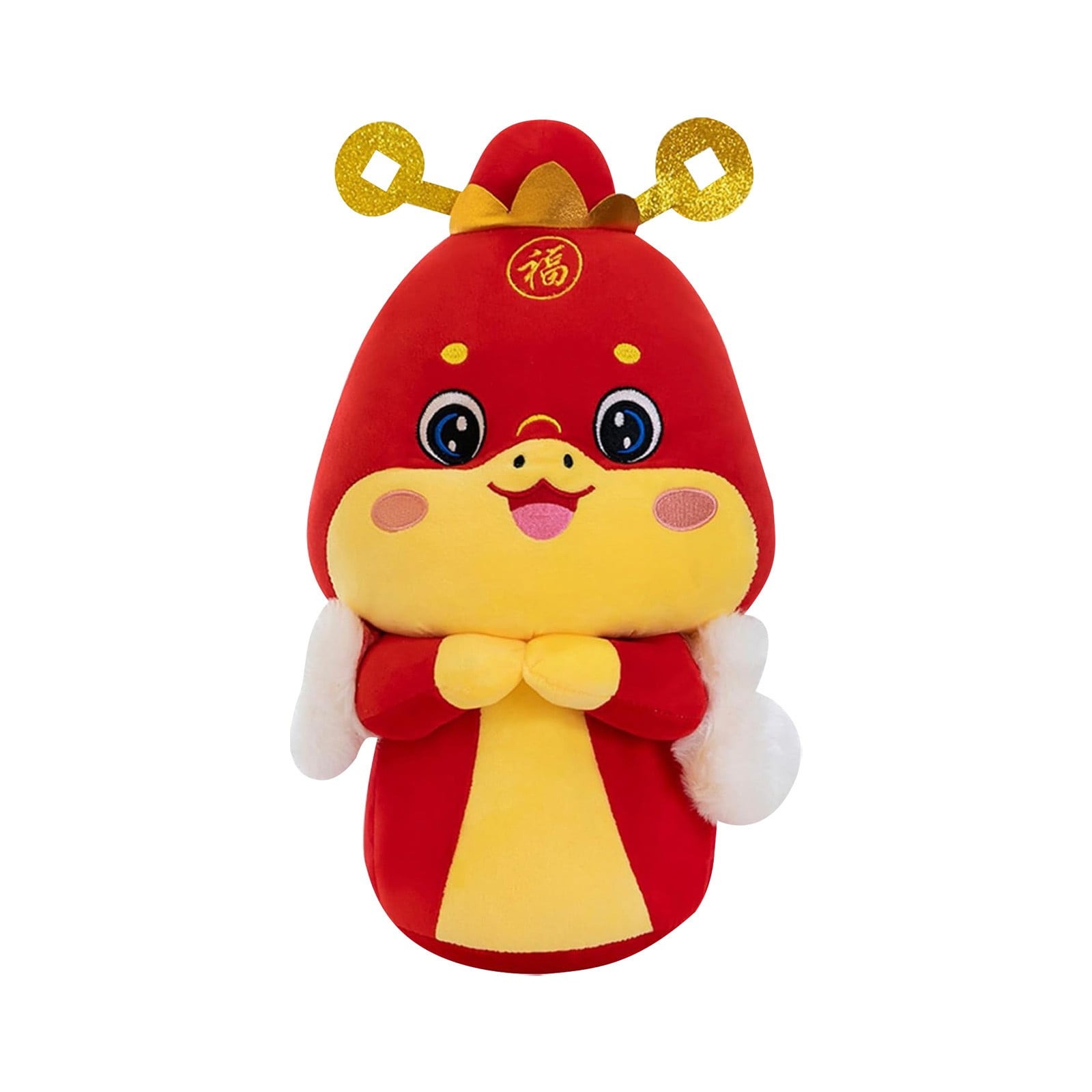 Mfigree Plush Doll, 2025 Chinese Year Of Present, Plush Ornament Mascot ...