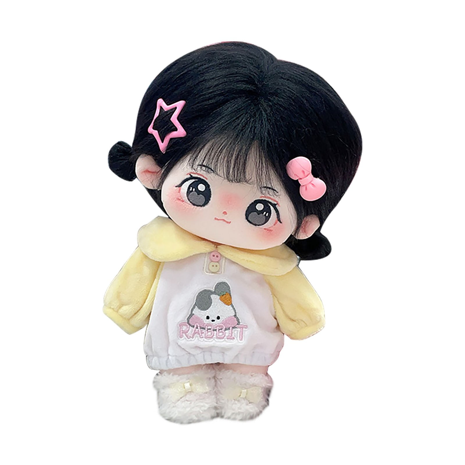 Mfigree Plush Doll, 20cm Cute Cotton Doll with Skeleton, Anime Plushies ...