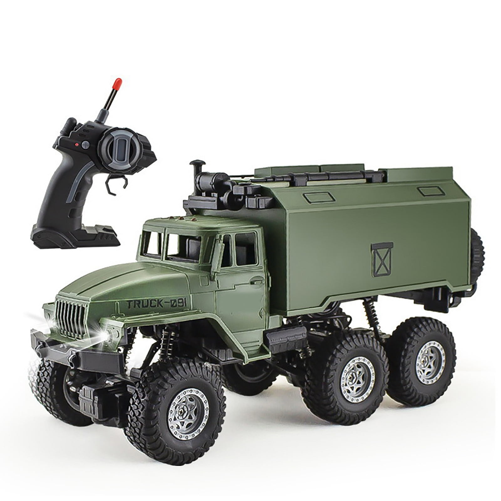 Mfigree RCMilitary Truck 6x6 Road RemoteControl Car 1/16 Scale ...