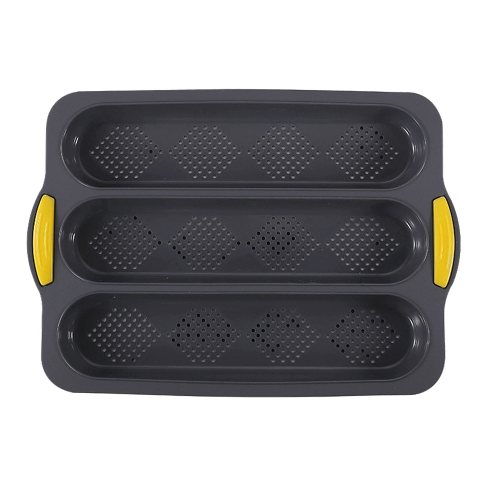 Mfigree Silicone Baguette Pan Non-stick French Bread Baking Mould - 3 ...