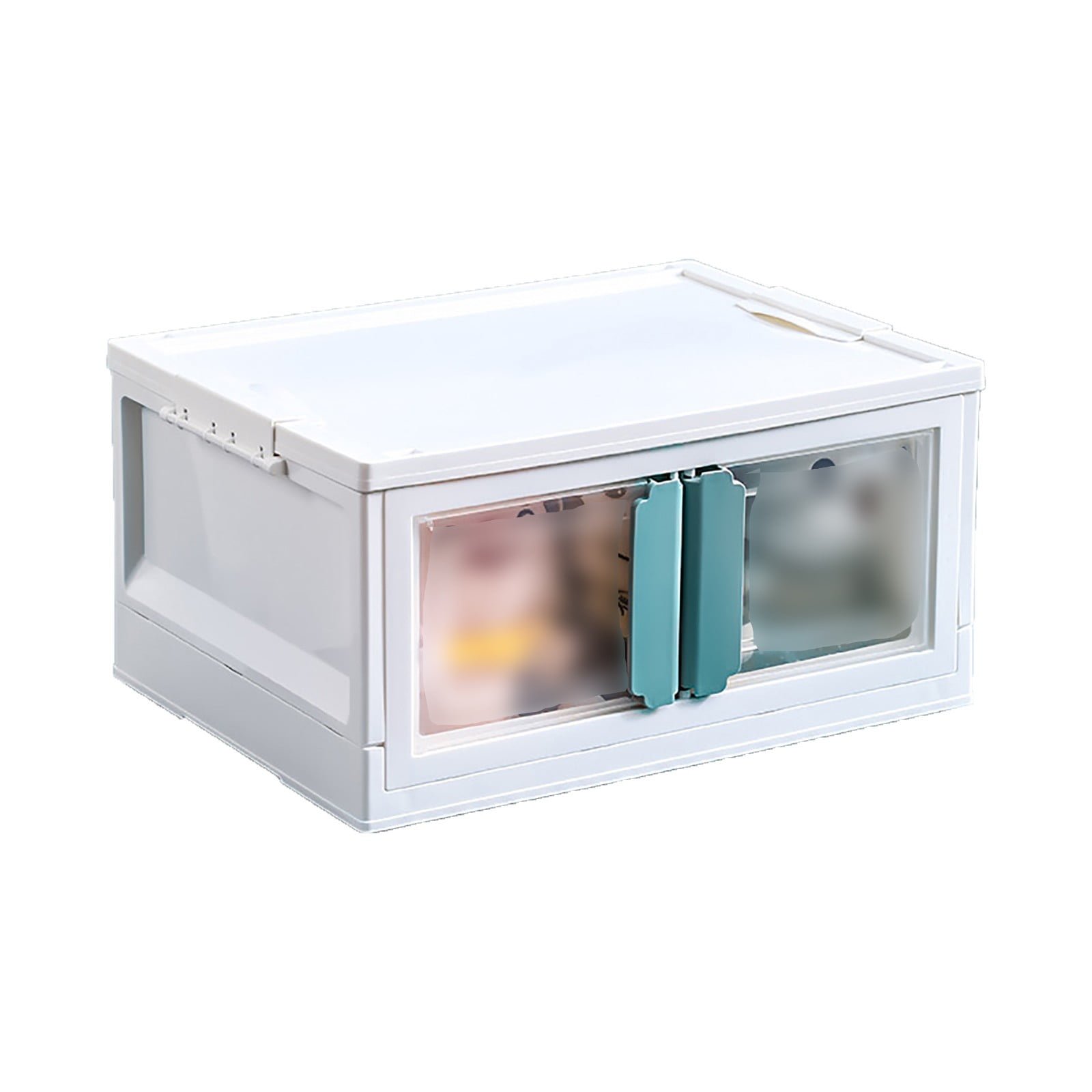 Mfigree Stackable Storage Bins with Lids, Dorm Room Essentials ...