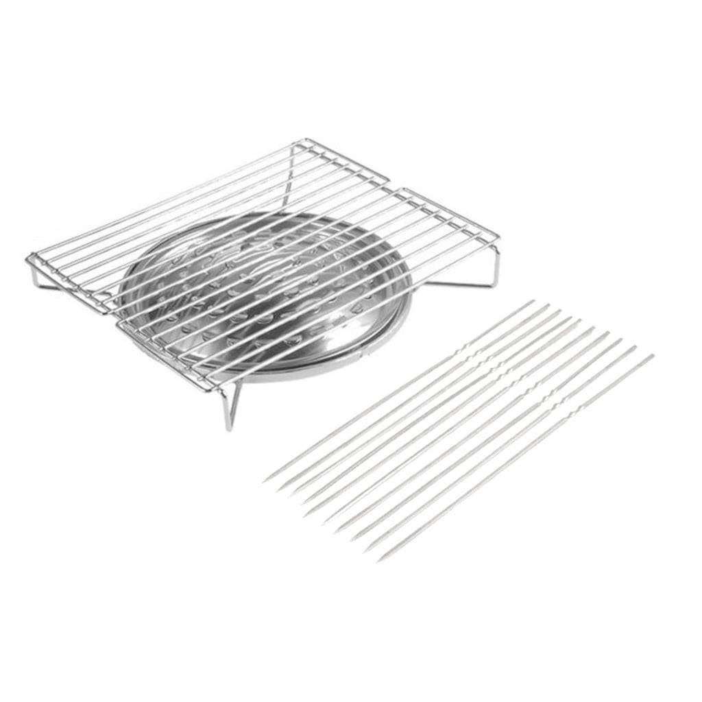 Mfigree Stainless Steel Folding Portable,BBQ Grill DIY Portable Camping ...