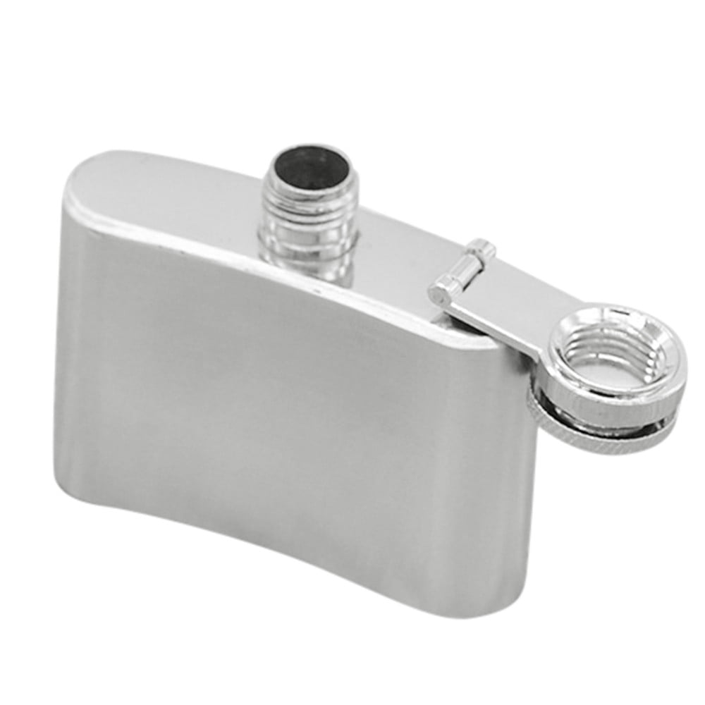 Mfigree Stainless Steel Pocket Flask Liquor Screw Cap 2 oz / 3.5oz ...
