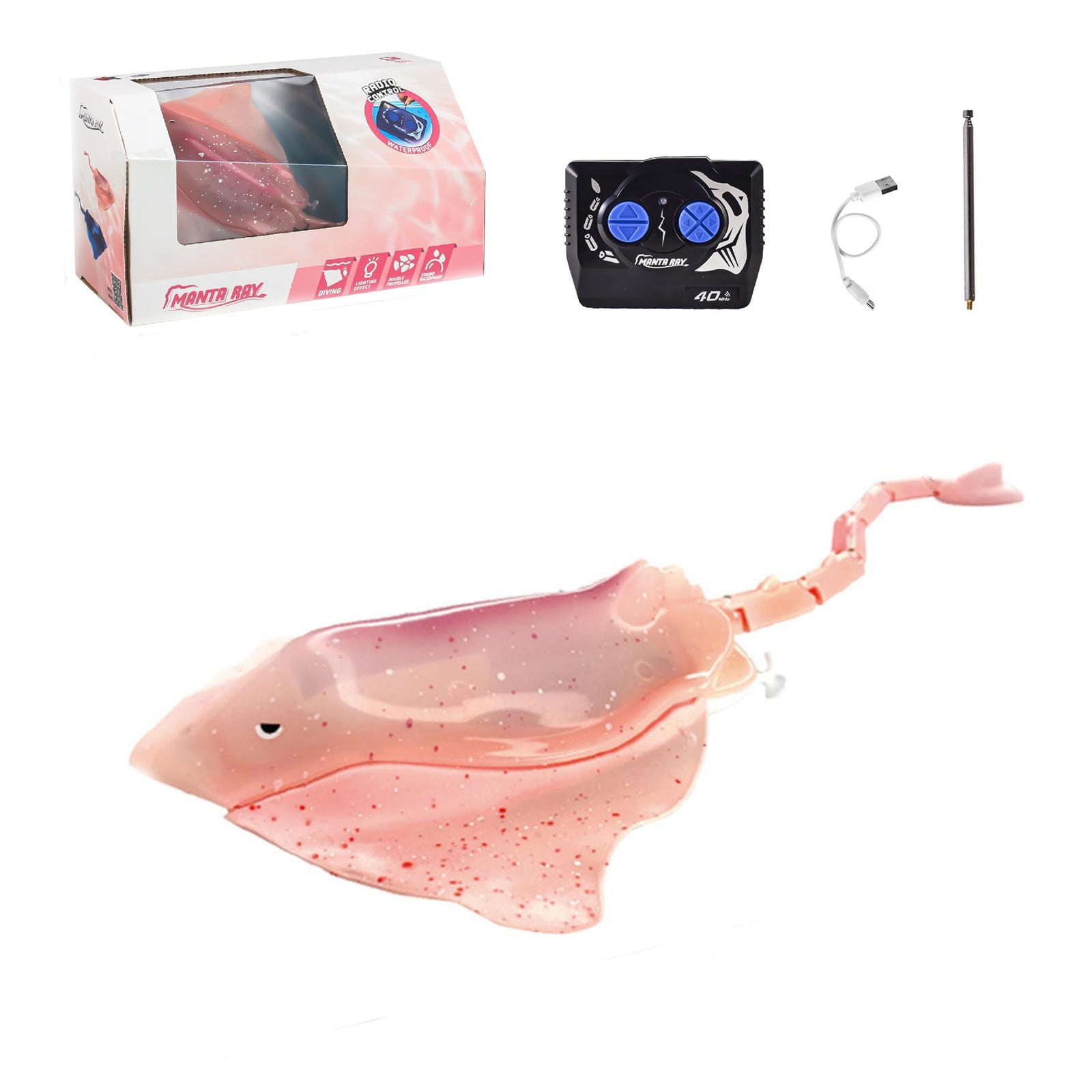 Mfigree Swimming Pool Toys, Remote Control Fish Submerge In Water High ...