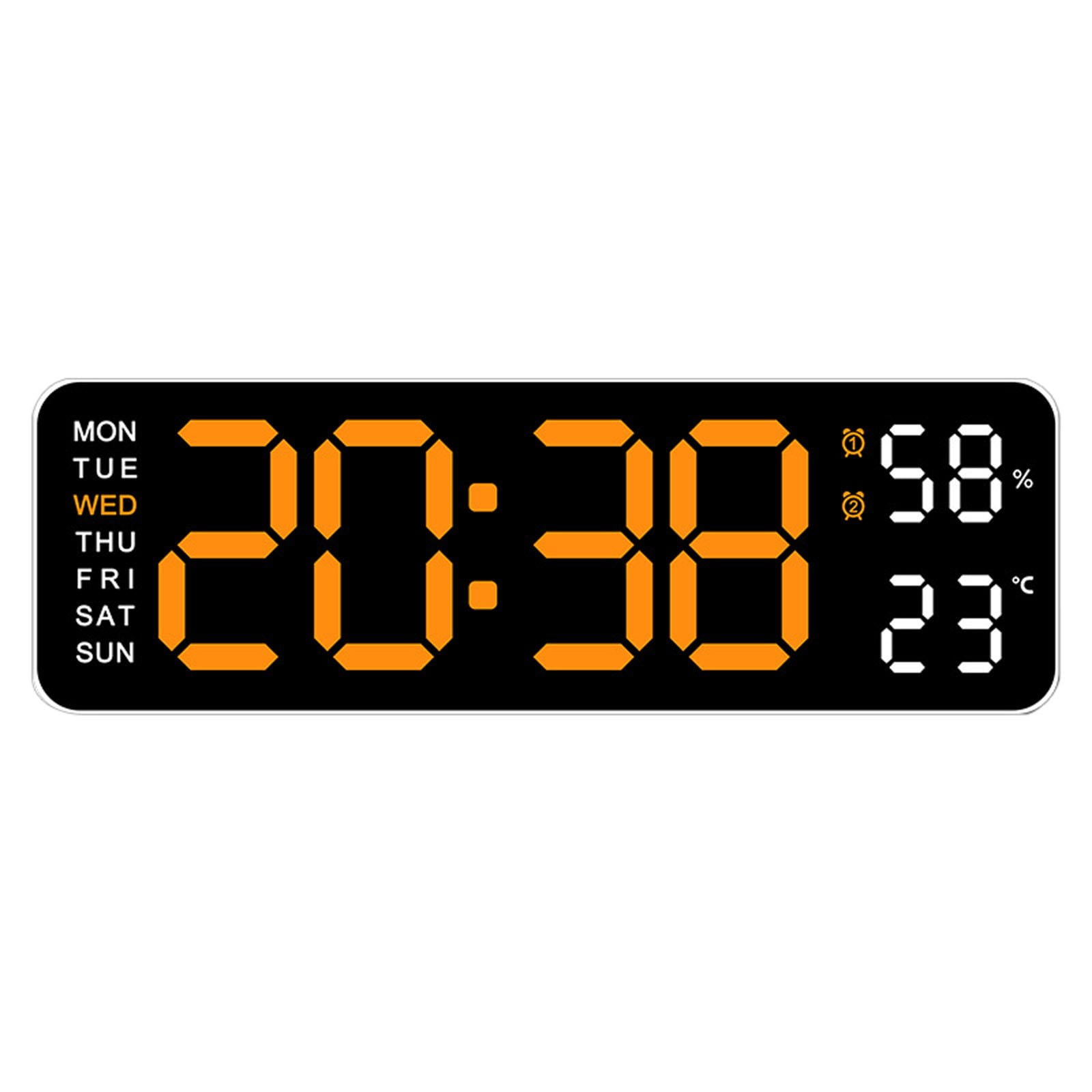 Mfigree Upgraded Electronic Clock, Big Numbers Display, Simple and ...