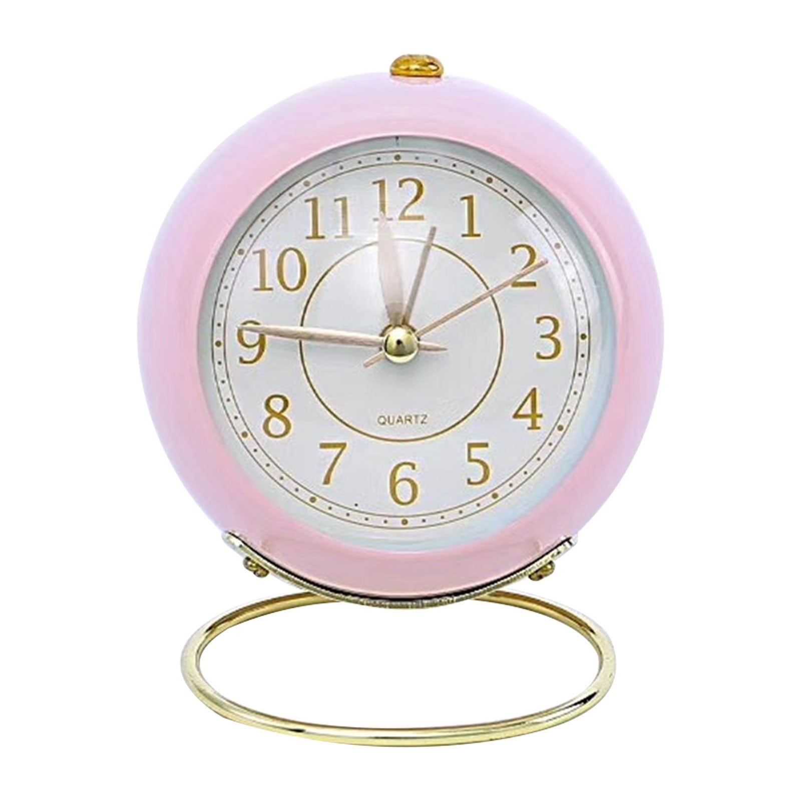 Mfigree Small Desk Clocks for Shelf Bedroom Office, Table Alarm Clocks ...