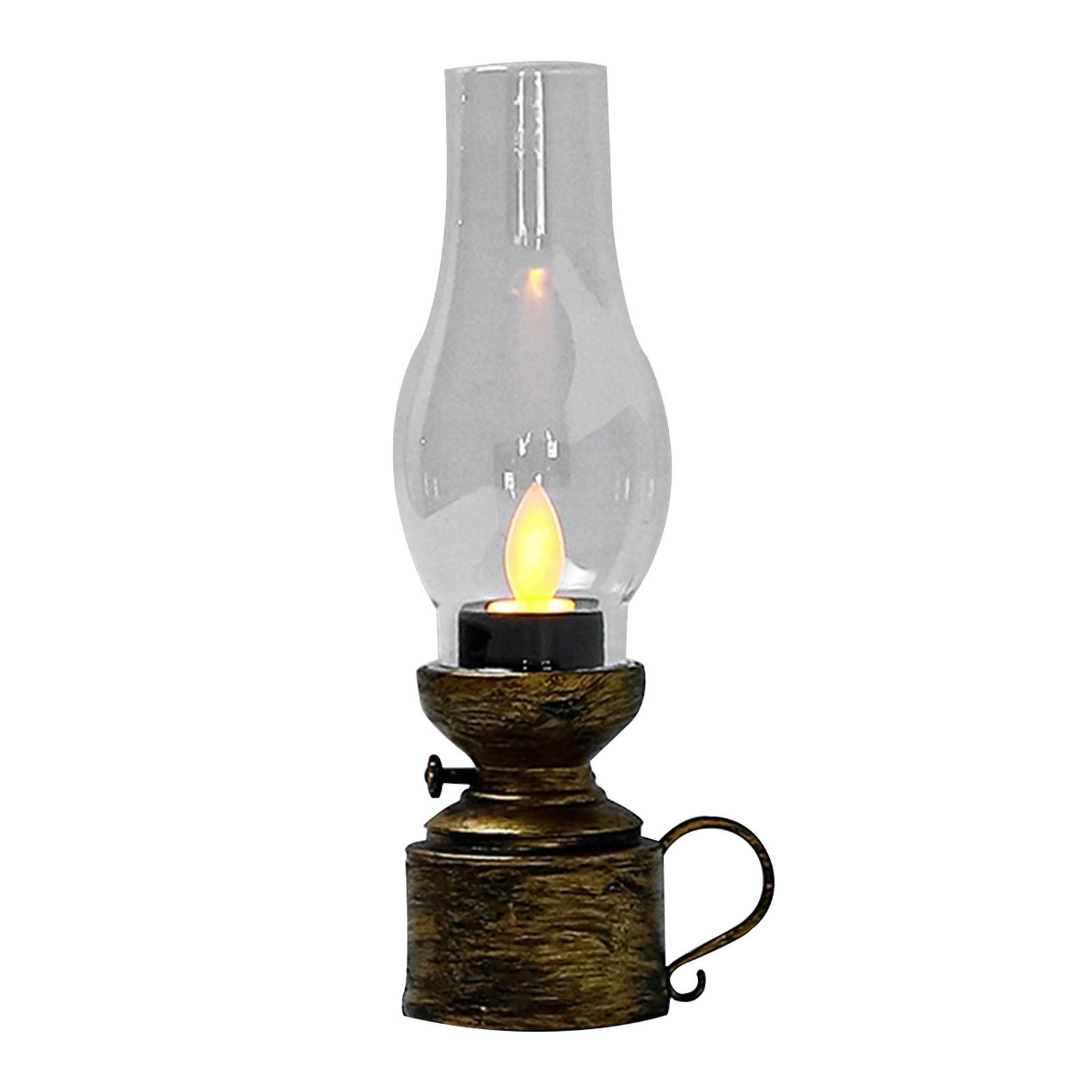 Mfigree Vintage Flameless Table Lamp LED Kerosene Lamp Nightstand Oil ...