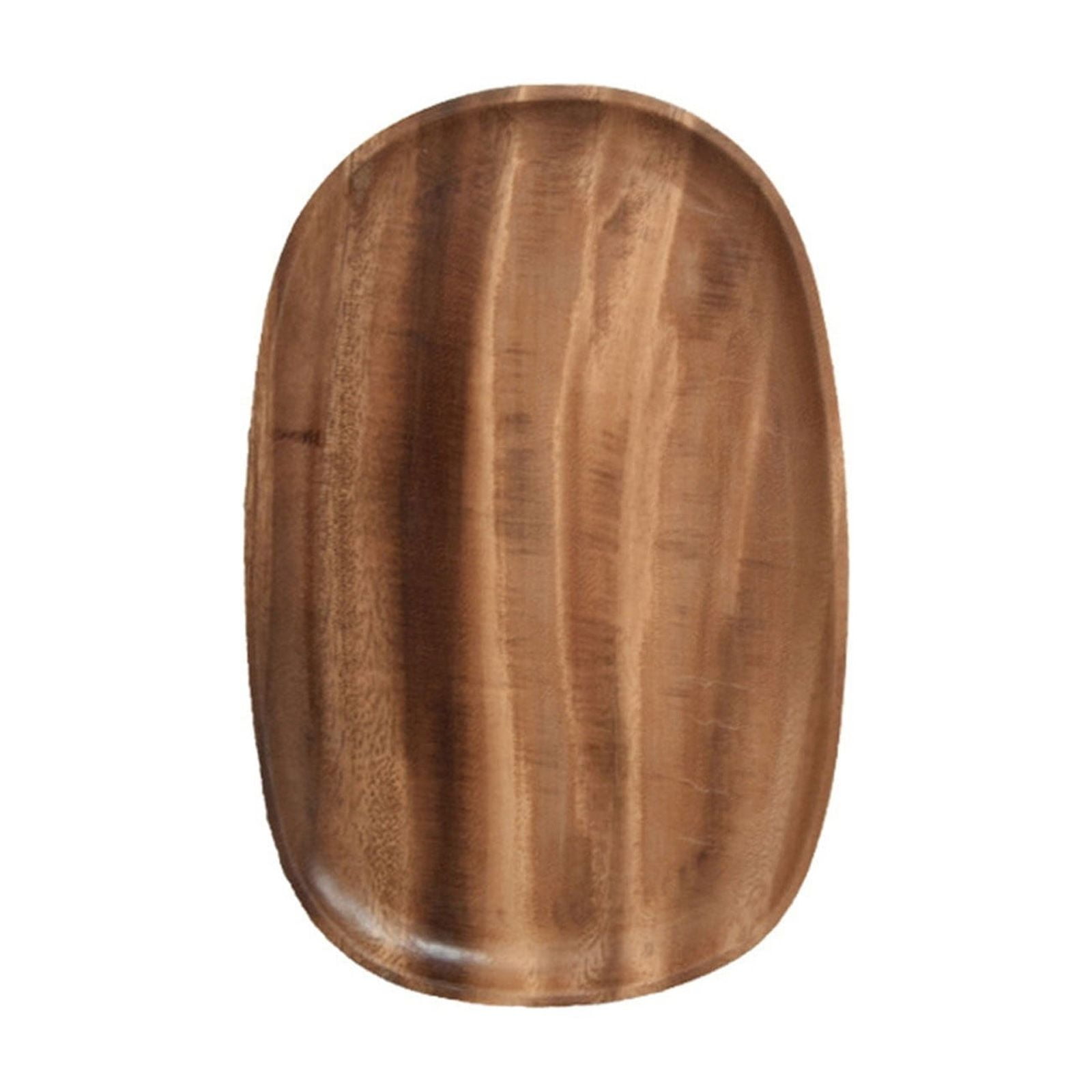 Mfigree Walnut Wood Serving Tray Plates for Meal Salad Snack Bread ...