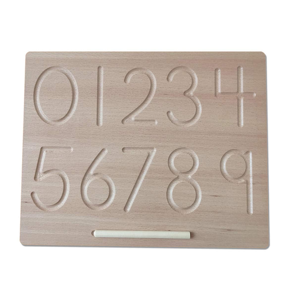 Mfumyy Montessori Alphabet Number RRF12 Tracing Boards Double Wooden ...