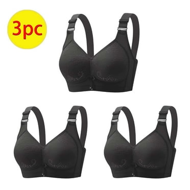 4 Pack Daisy Bras for Older Women, 2024 Comfortable Convenient Front ...