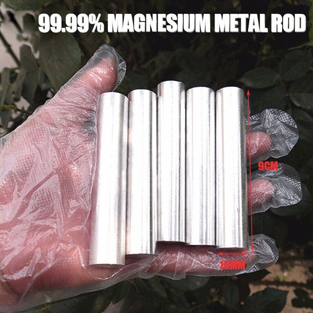 Mg 99.99％ 1x Magnesium Rod Bar Light Fire Starter Tool Outdoor Survival ...