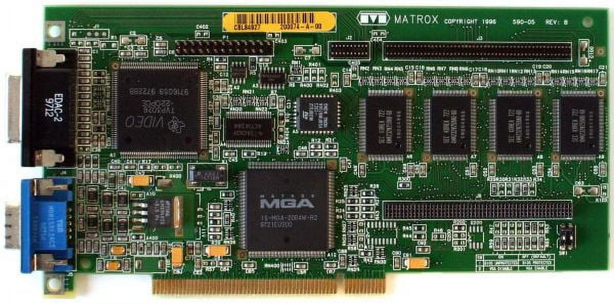 Mga-mil/4/ib3 - 590-05 (rev.b) 4mb pci video card, dual port, 75h9227 ...