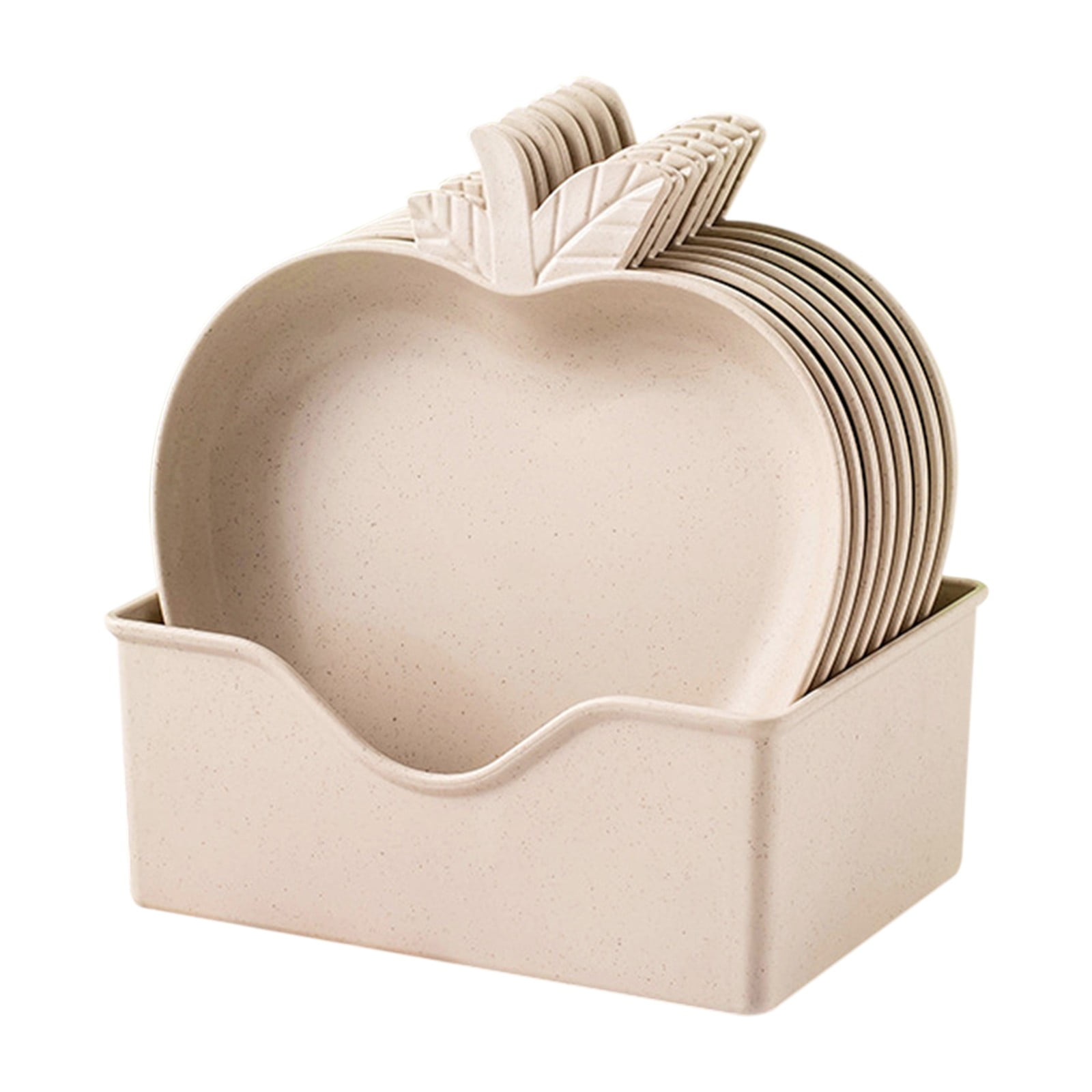 Mgaxud 10 Pc Cutlery Set - 6.29 Inch Food Tray and Fruit Snack Bowl ...