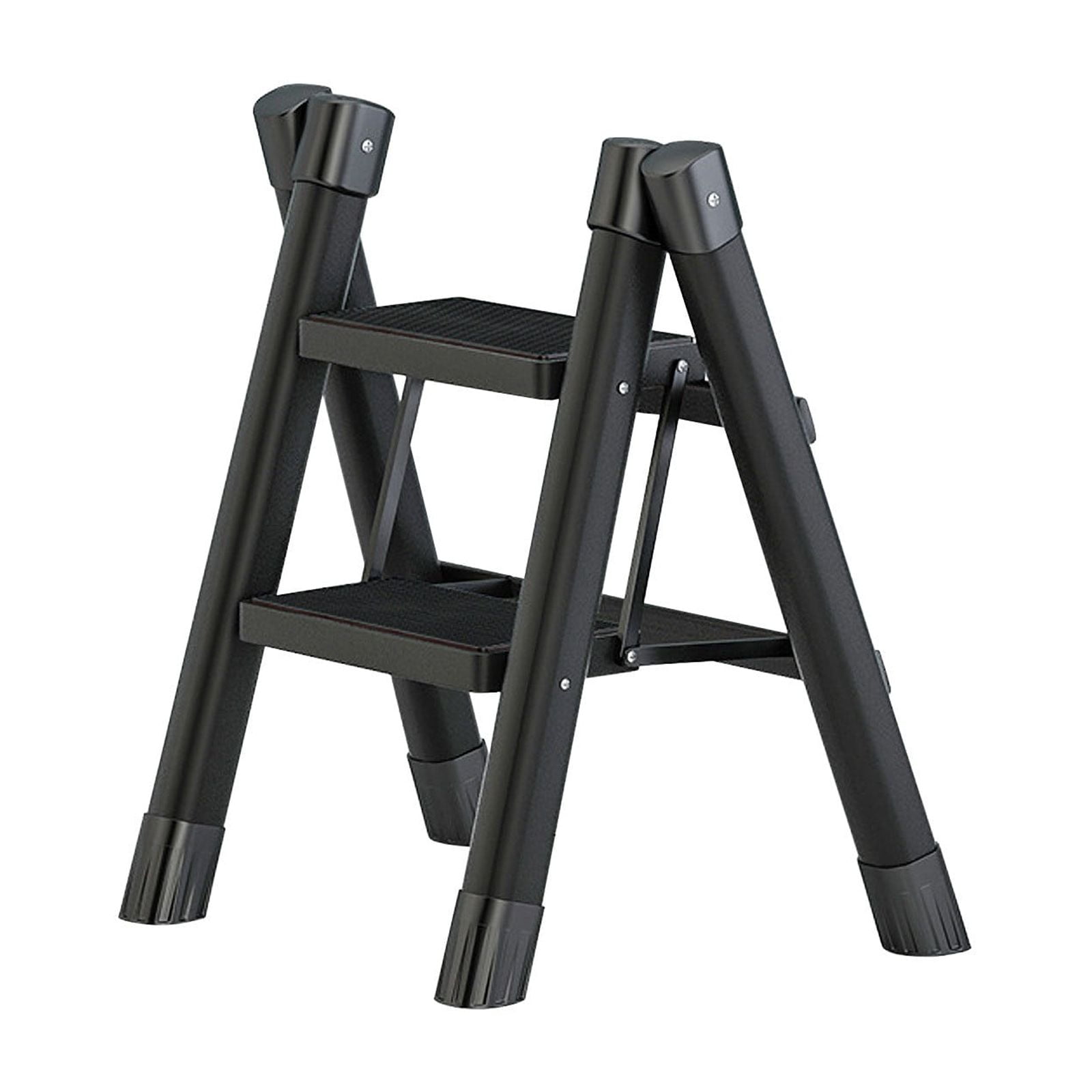 Mgaxud 330 LB Capacity 2-Step Folding Ladder with Safety Handrail, Non ...